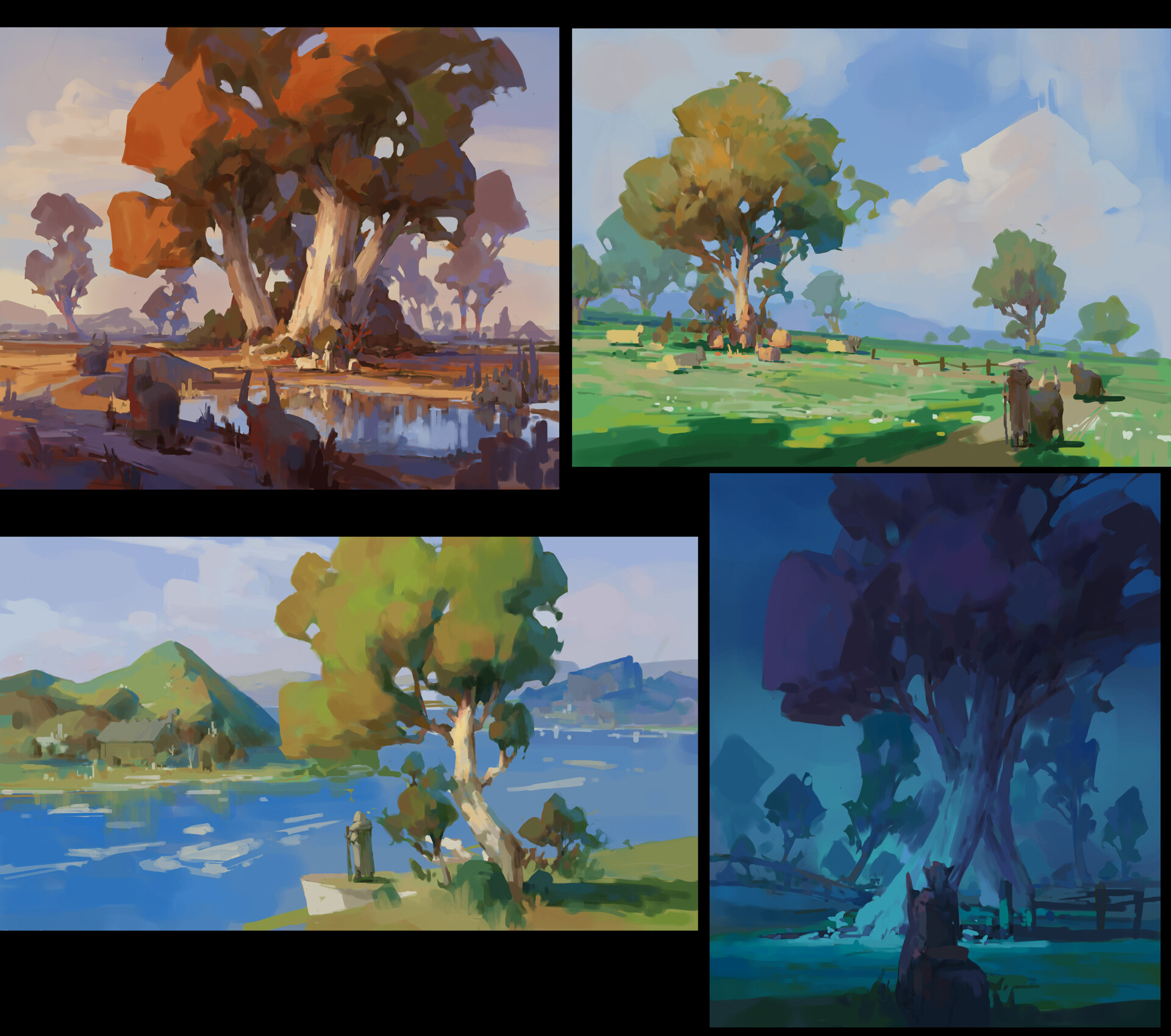 ArtStation - Personal work tree paint