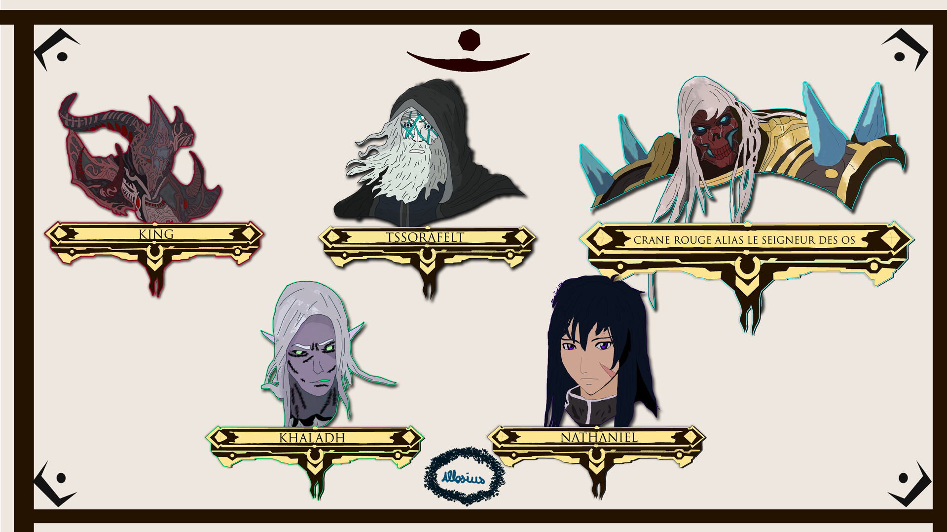 ArtStation - Project Character Design : Crusaders Faces Characters