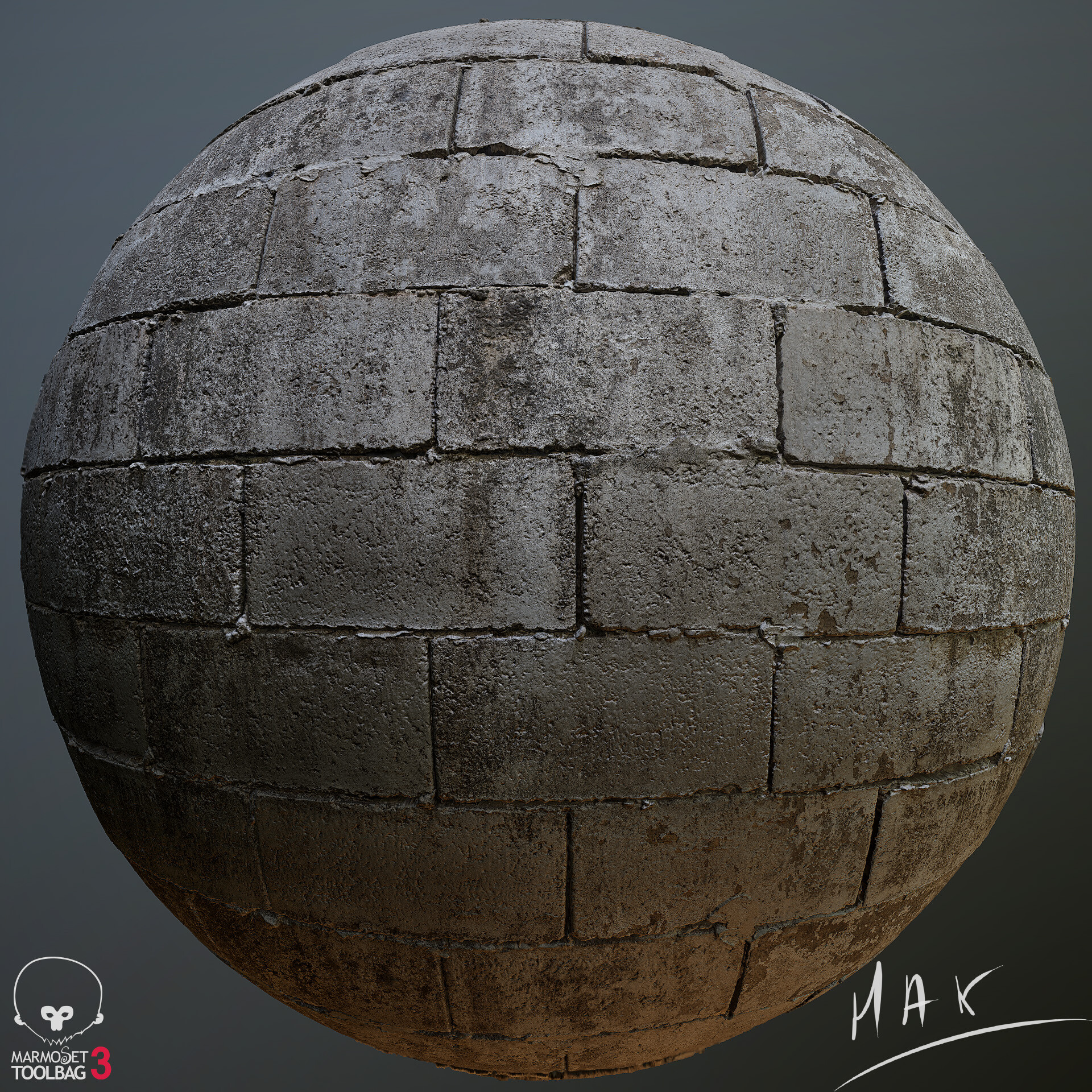 MAKRAM DAOU - Concrete Bricks Wall - Photogrammetry based Environment ...