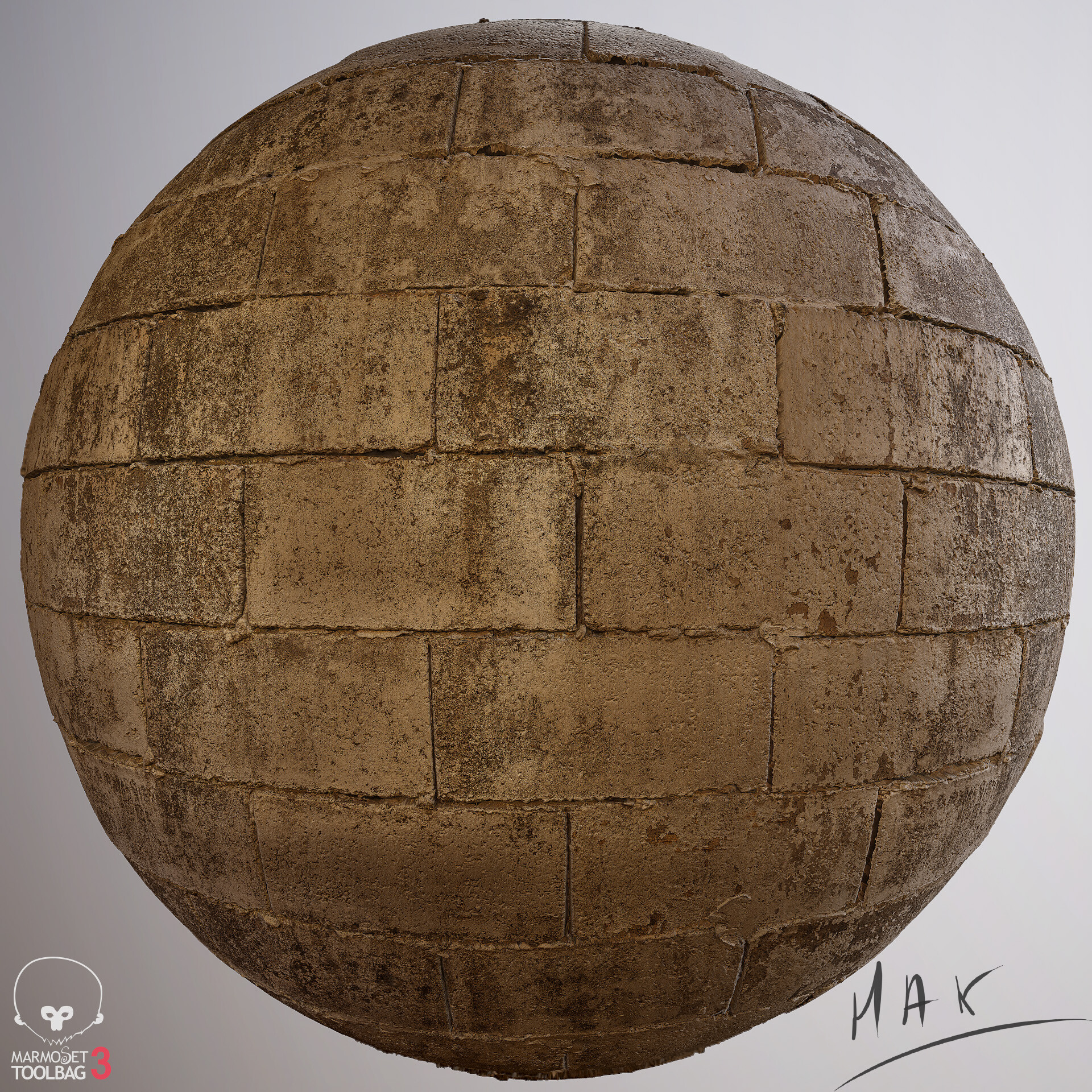 MAKRAM DAOU - Concrete Bricks Wall - Photogrammetry based Environment ...
