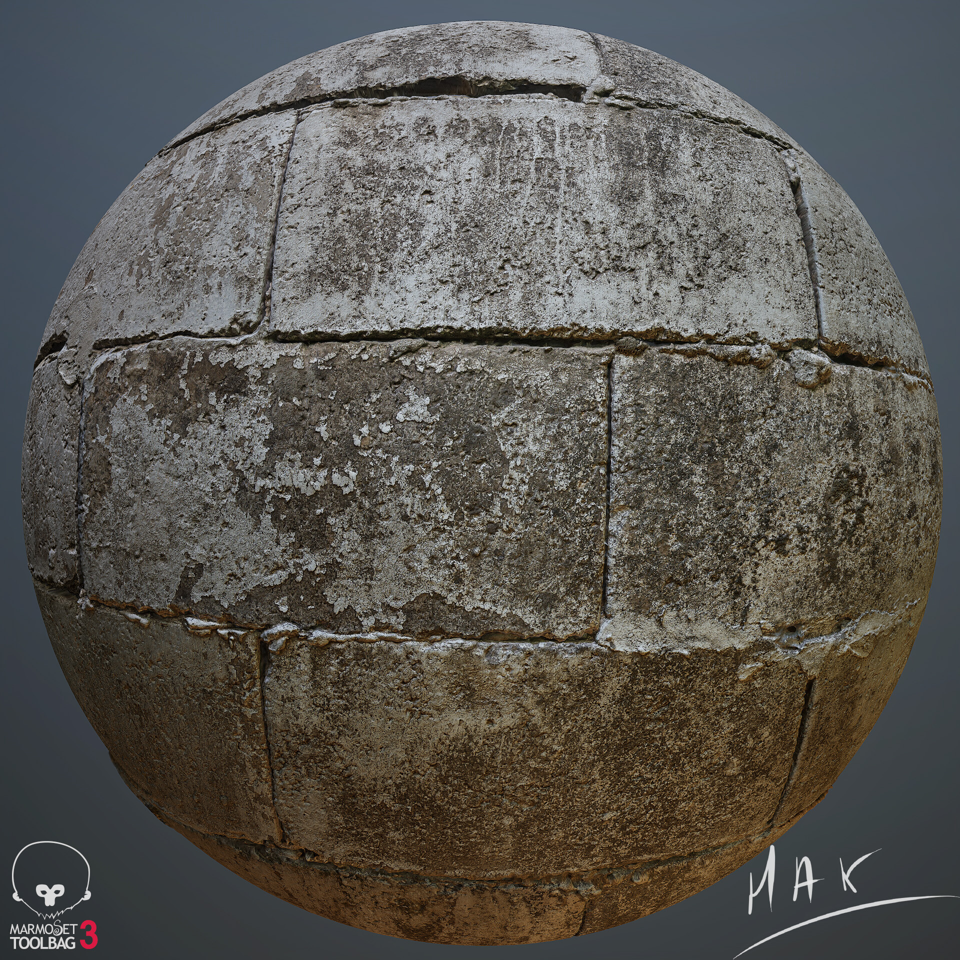 MAKRAM DAOU - Concrete Bricks Wall - Photogrammetry based Environment ...