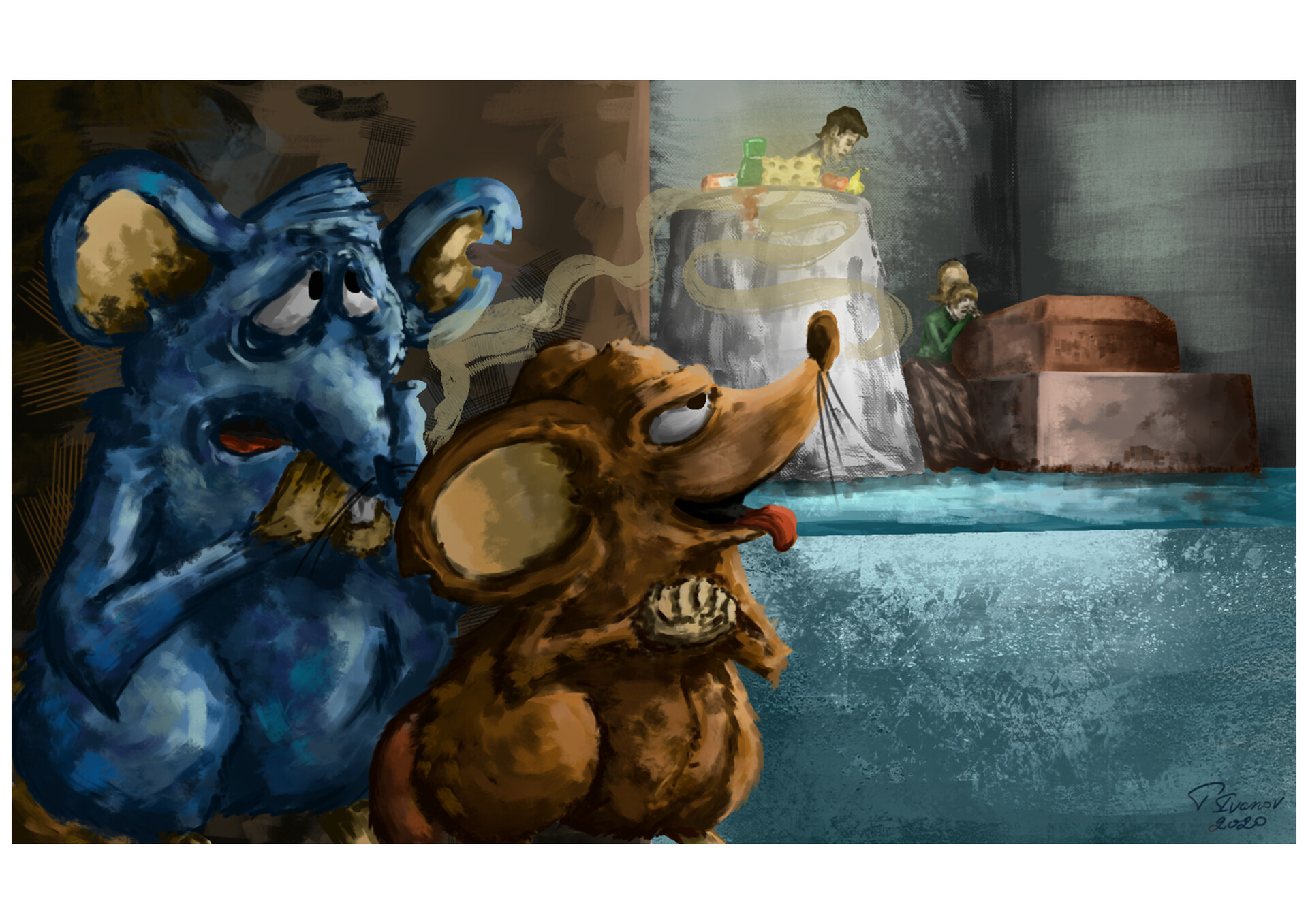 ArtStation - Two Mice at a Funeral