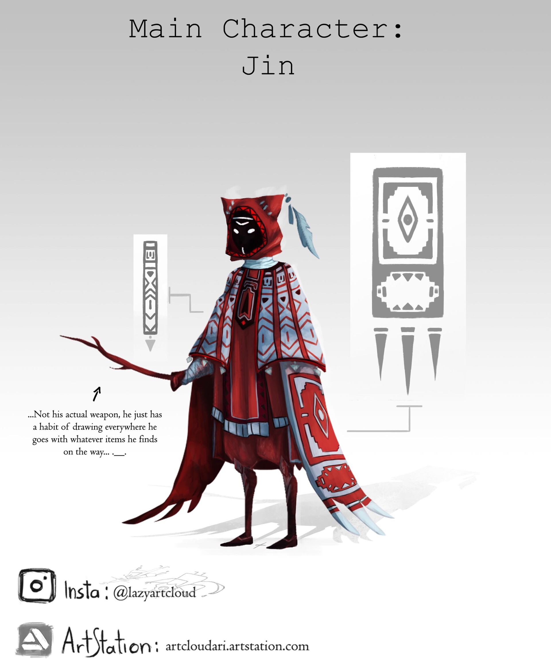 ArtStation - Main character: Jin