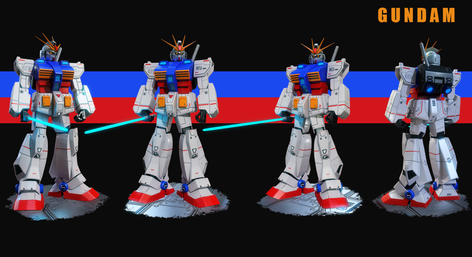 ArtStation - GUNDAM (Model RX-78-2)