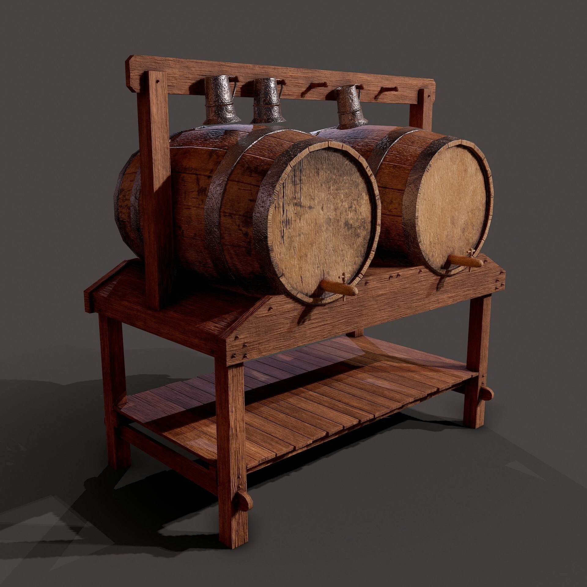 ArtStation - Medieval Wine Barrels
