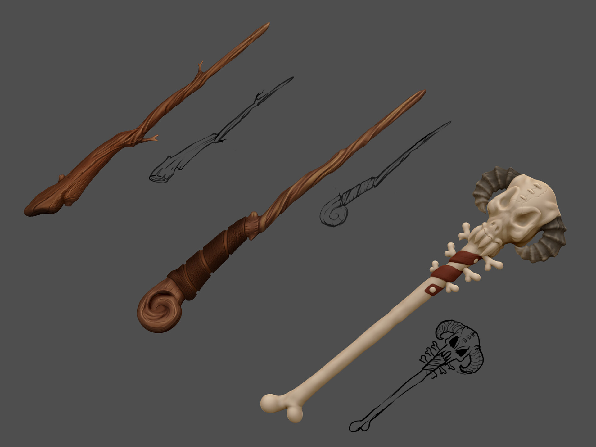 ArtStation - Magic wands