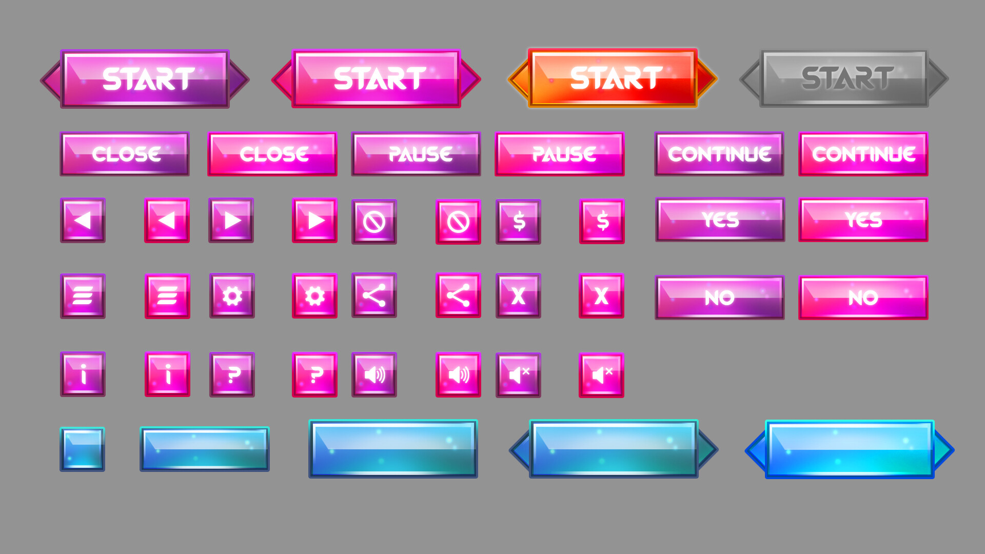 ArtStation - Gem buttons