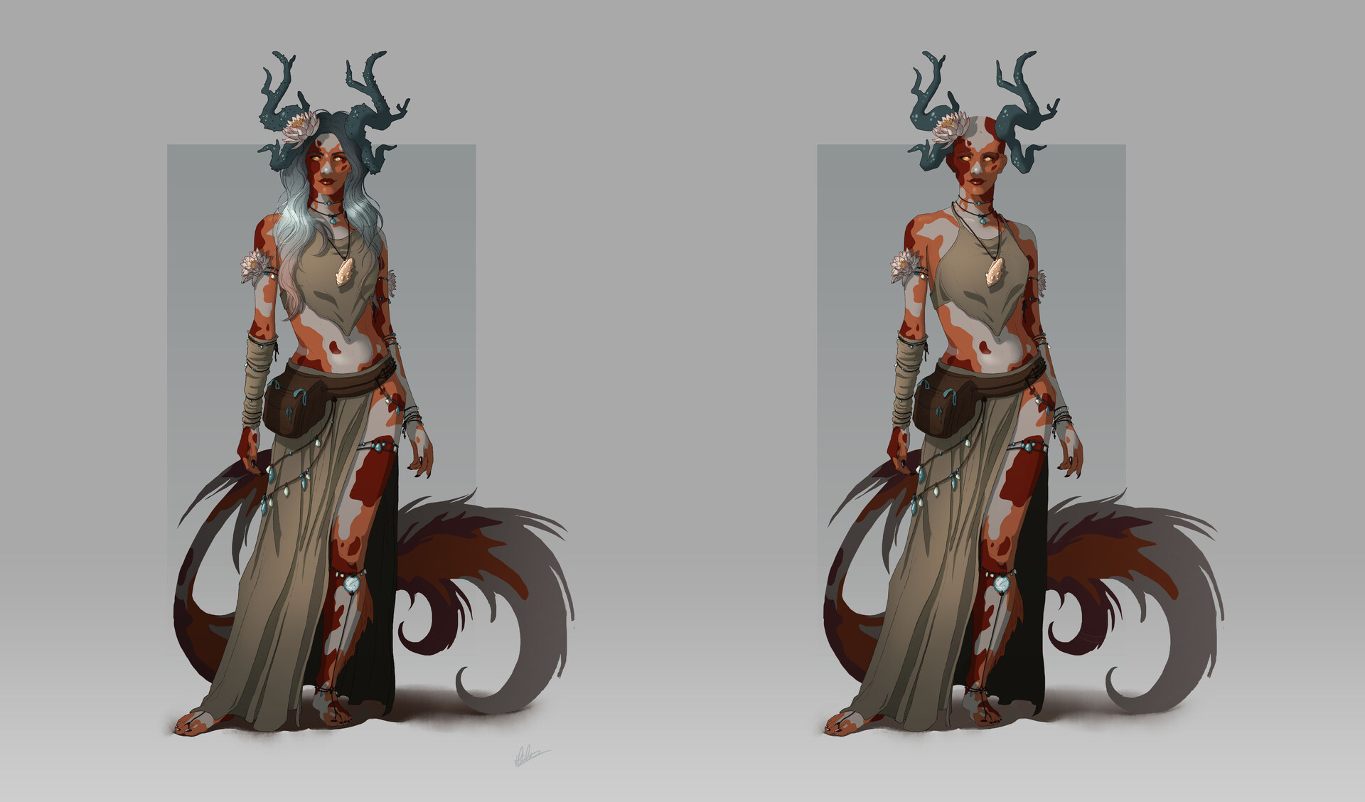 how to draw tiefling horns