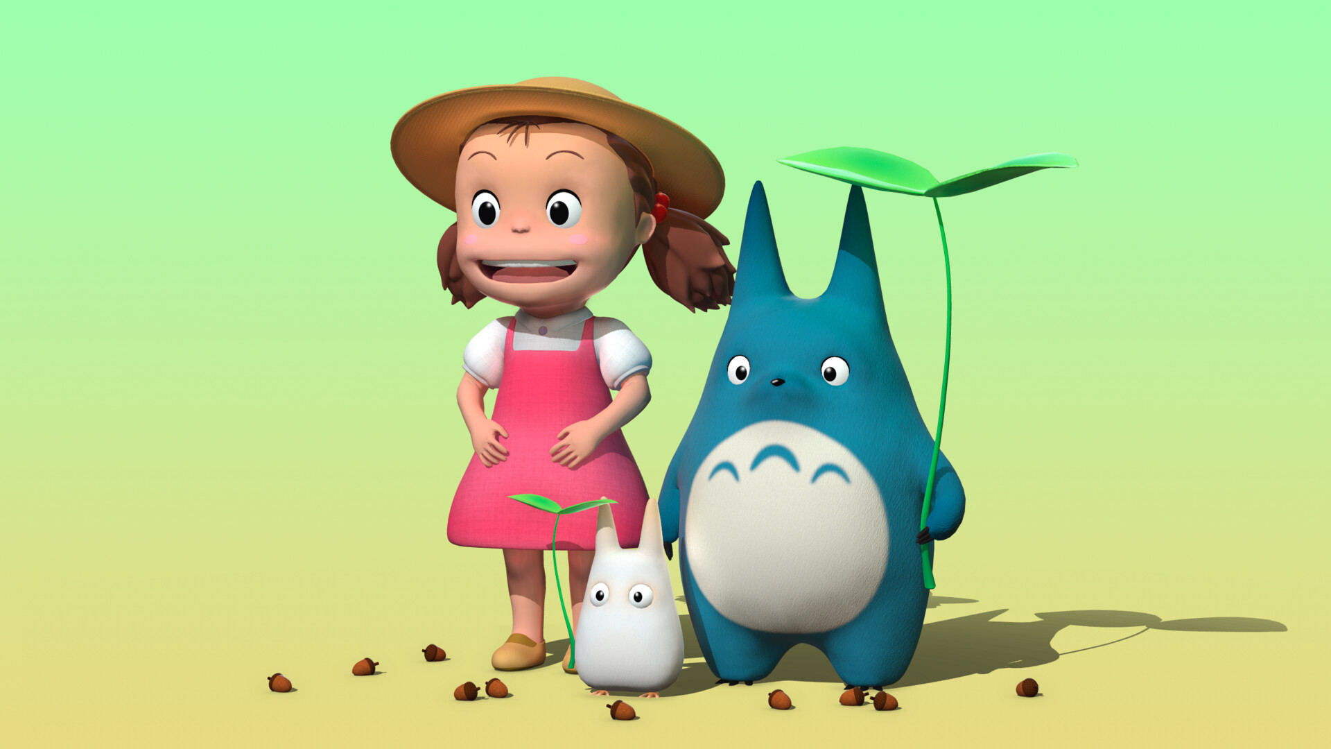 ArtStation - Mei and Totoro - Fan Art