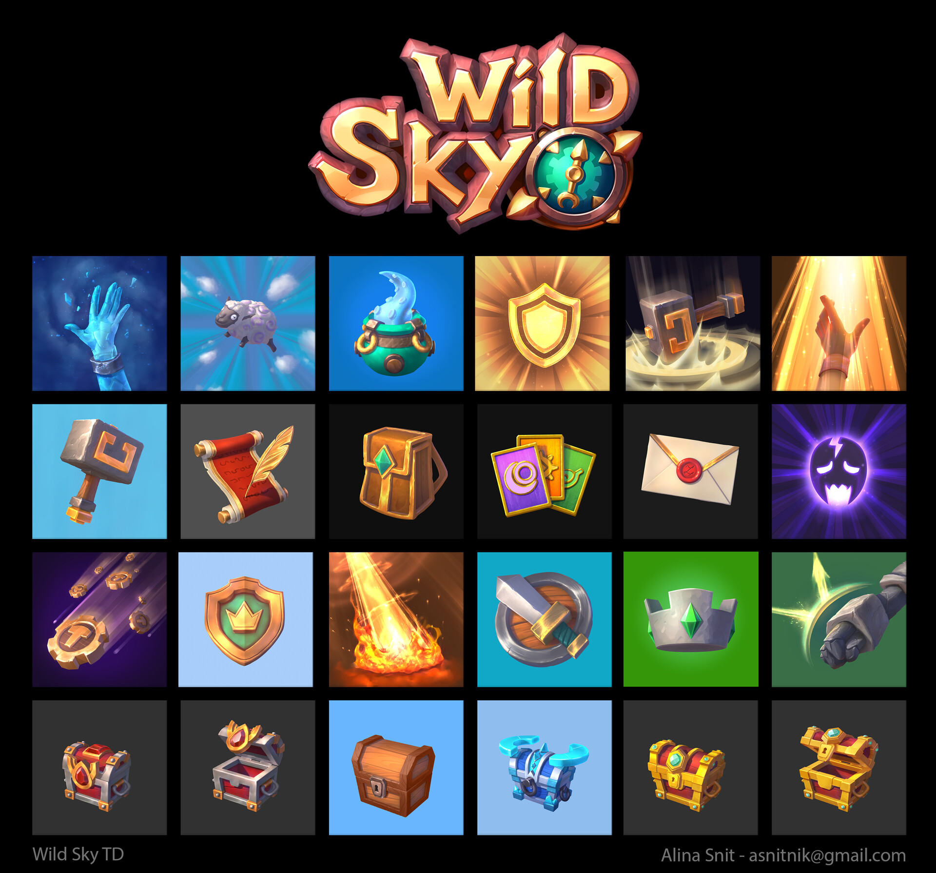 Alina Snit - Game icons