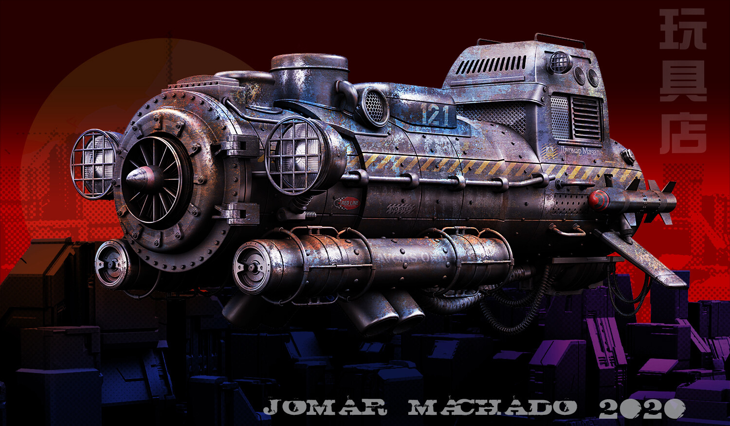 ArtStation - In the air. Train or Tram?...