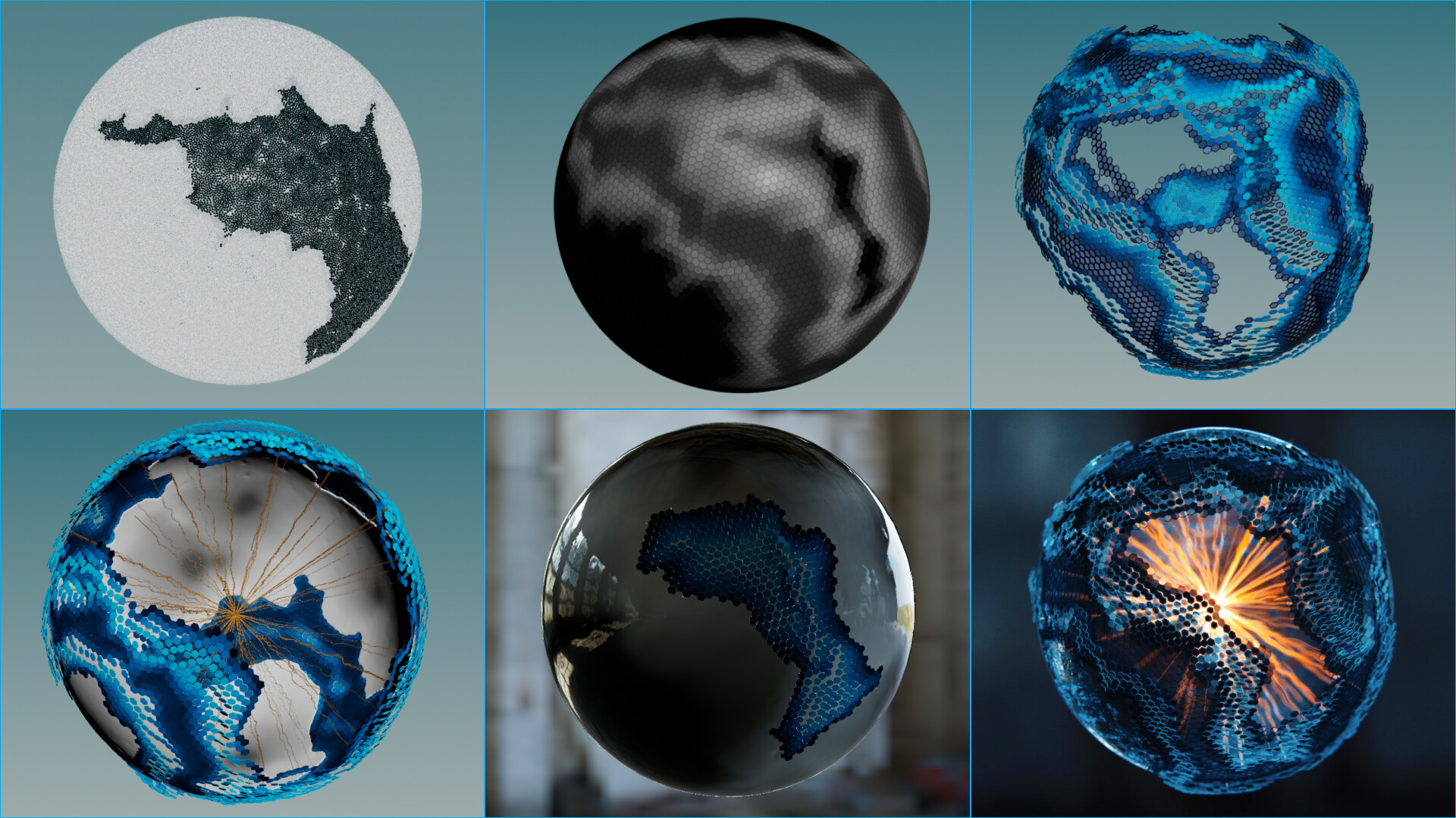 Ciprian Yan - Houdini Tutorial - Procedural Sci-Fi Sphere Buildup