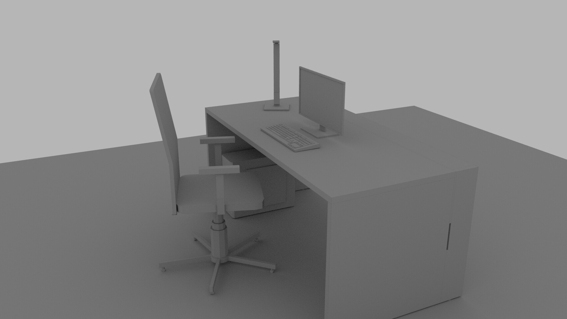 ArtStation - Office Desk Scene