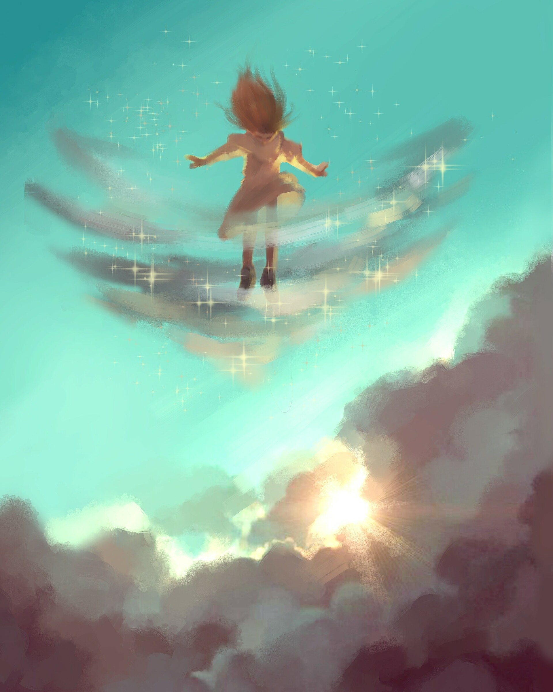 ArtStation - Floating girl