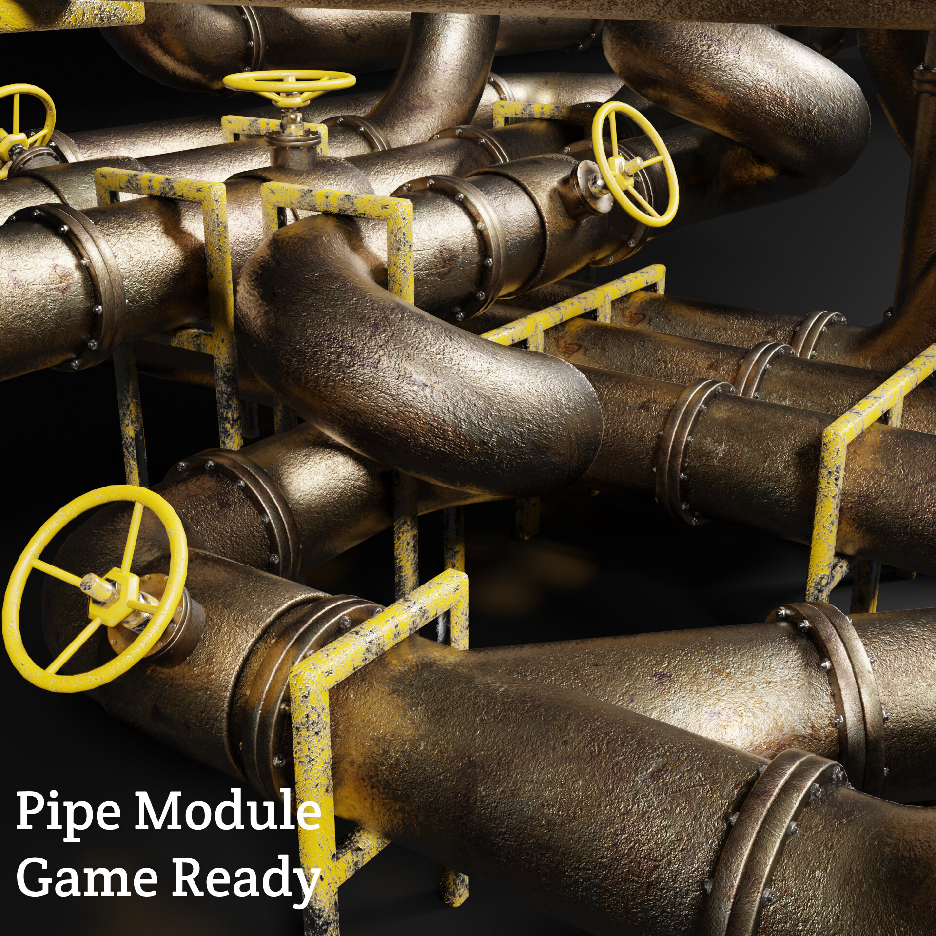 ArtStation - Pipes Module | Unity Ready (FBX, Unity Package)