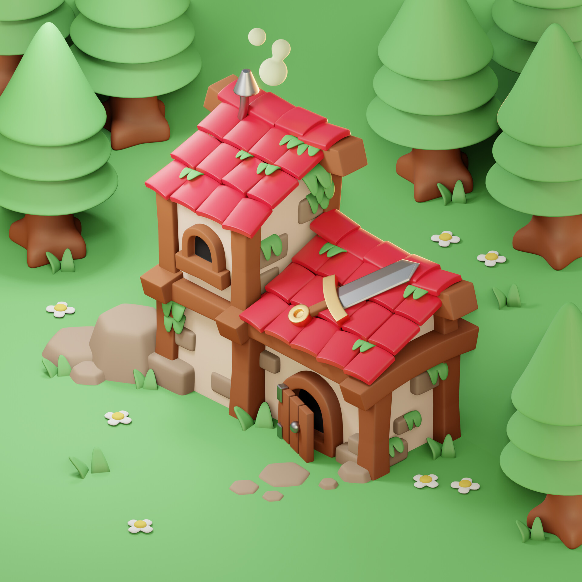 ArtStation - Overgrown House