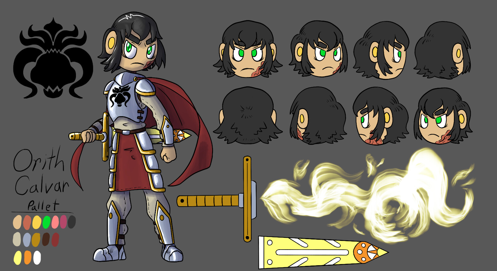 ArtStation - Orith Calvar Character Sheet