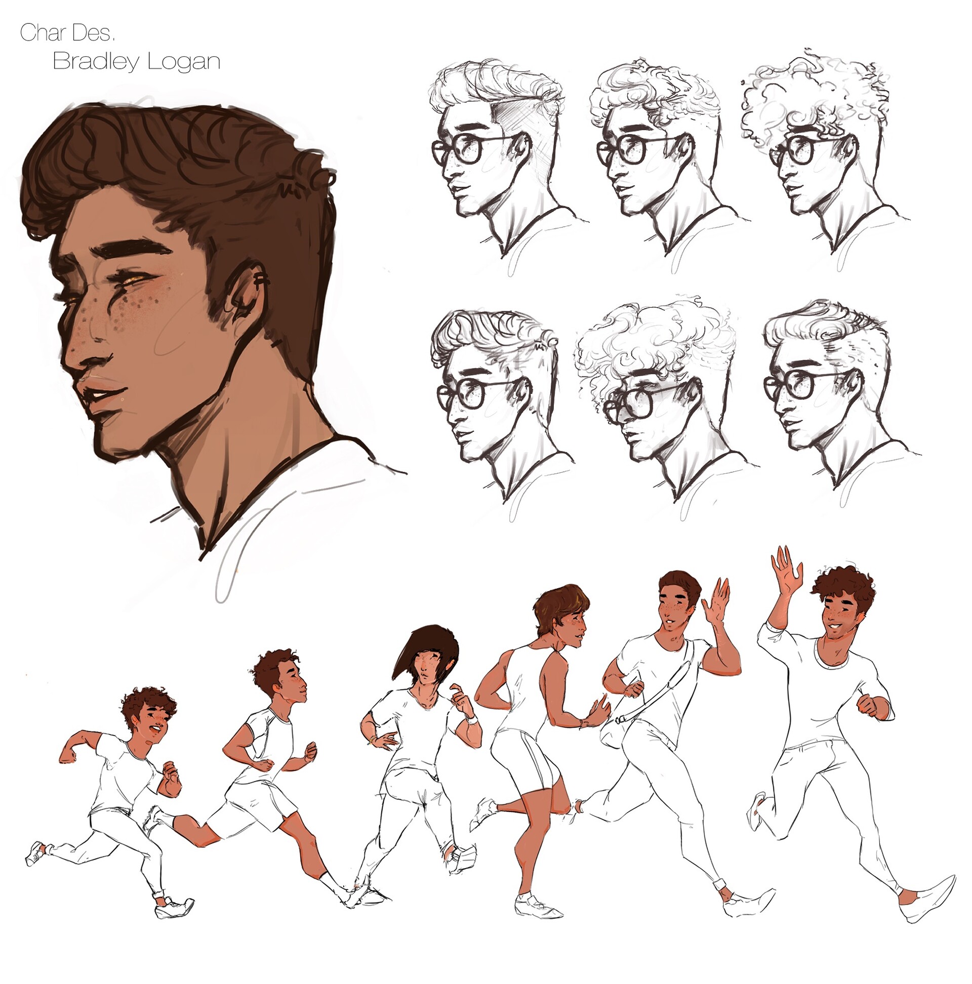 ArtStation - Char Des. Ageing up a character - Bradley Logan