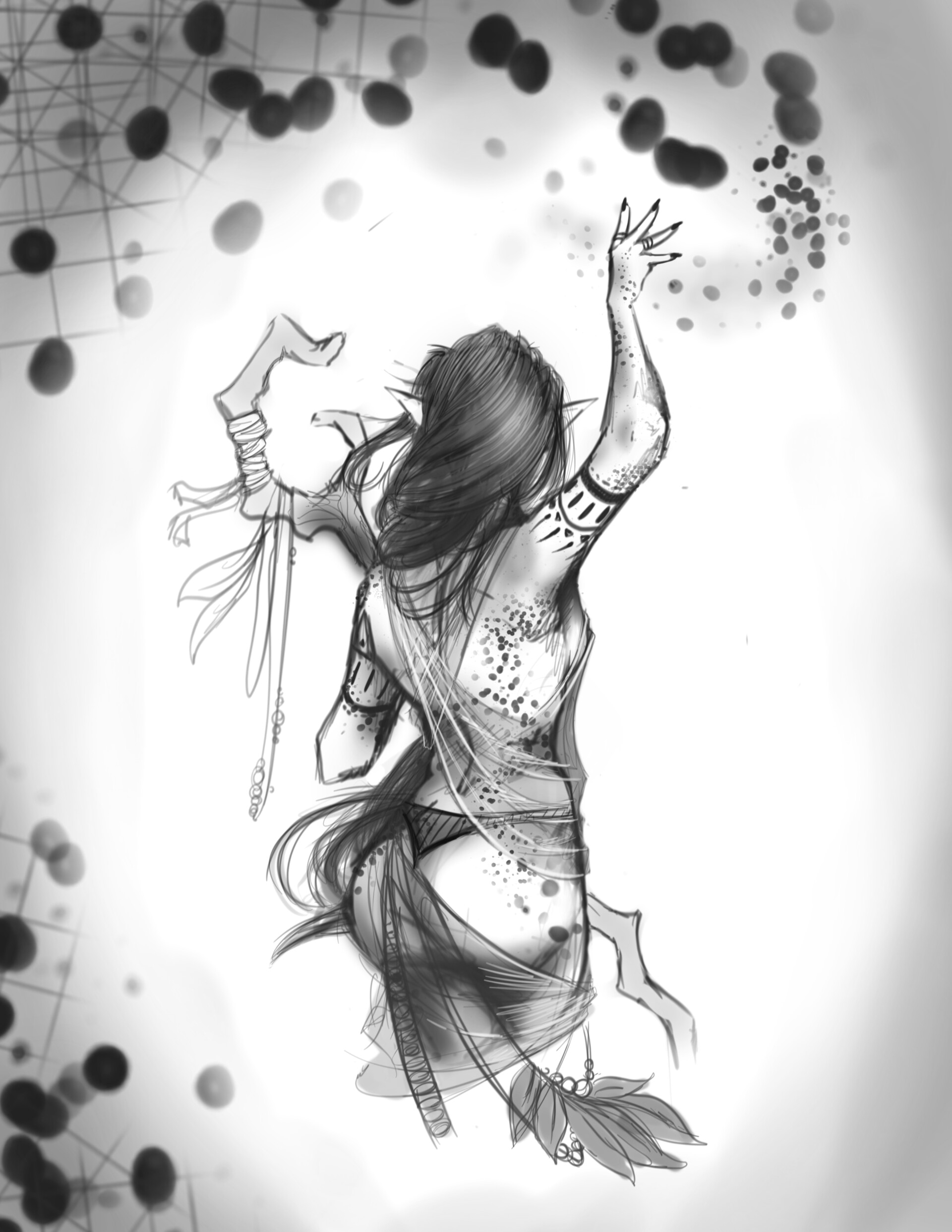 how to draw evil raven