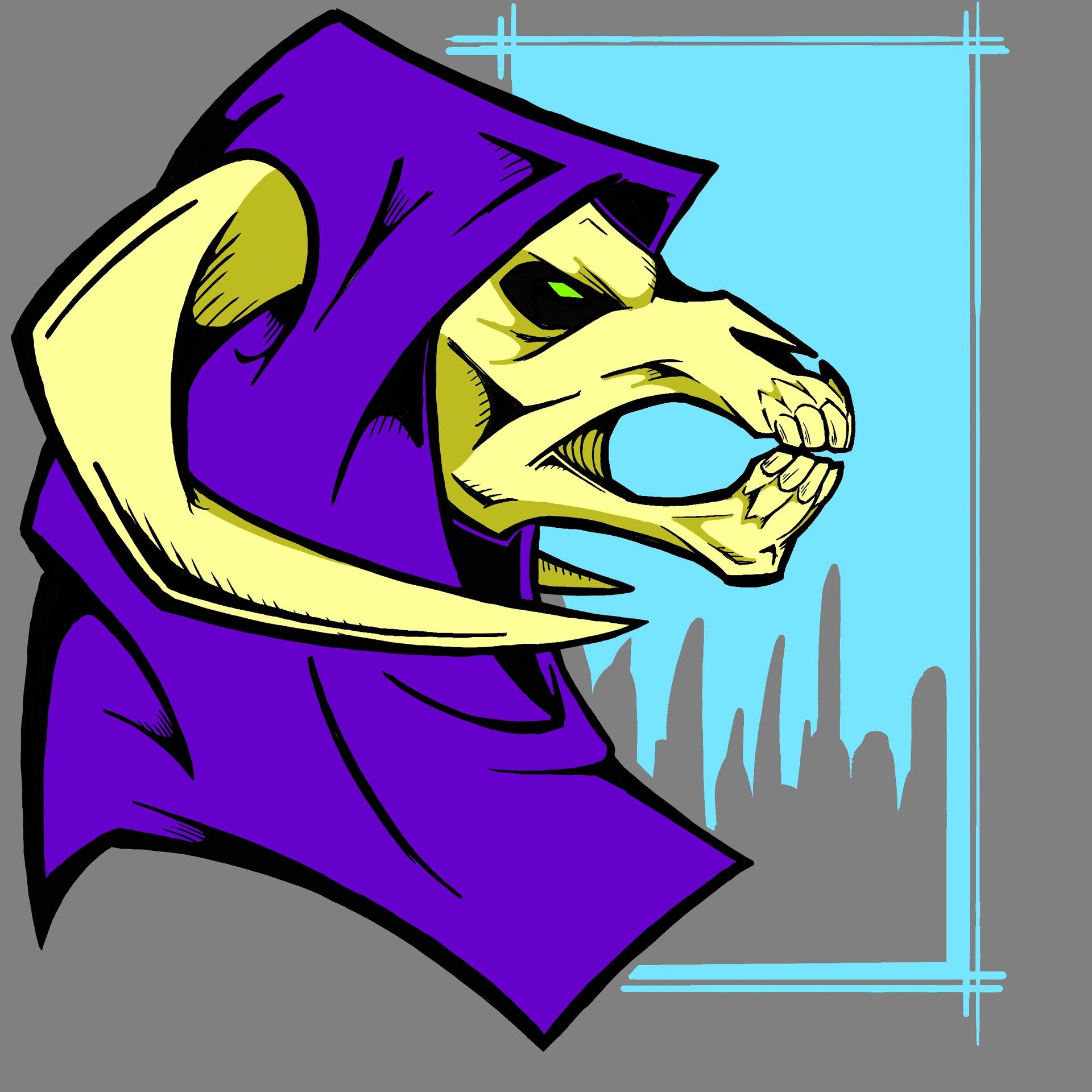 ArtStation - Skeleton Horse Headed God