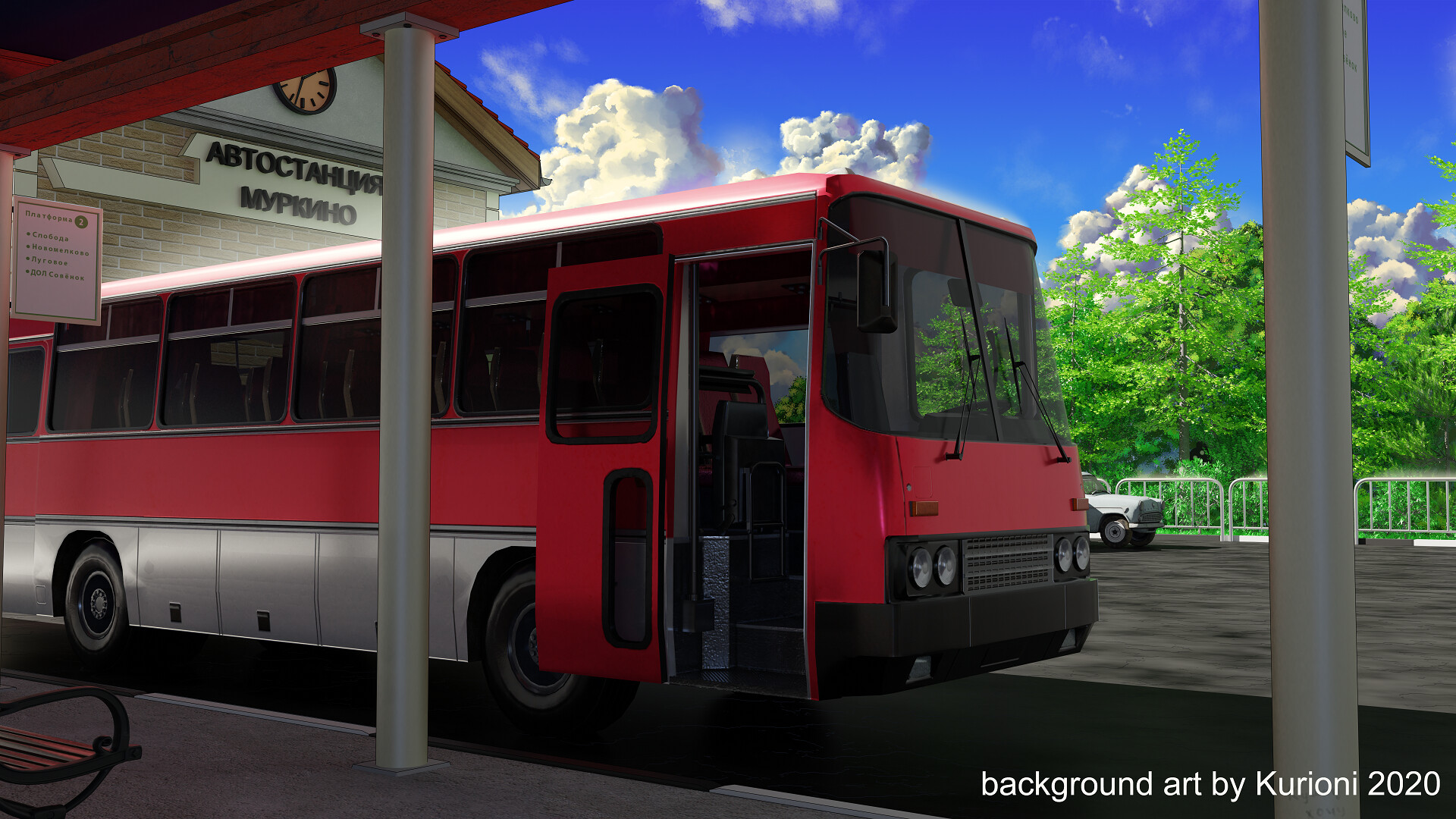 ArtStation - Bus station