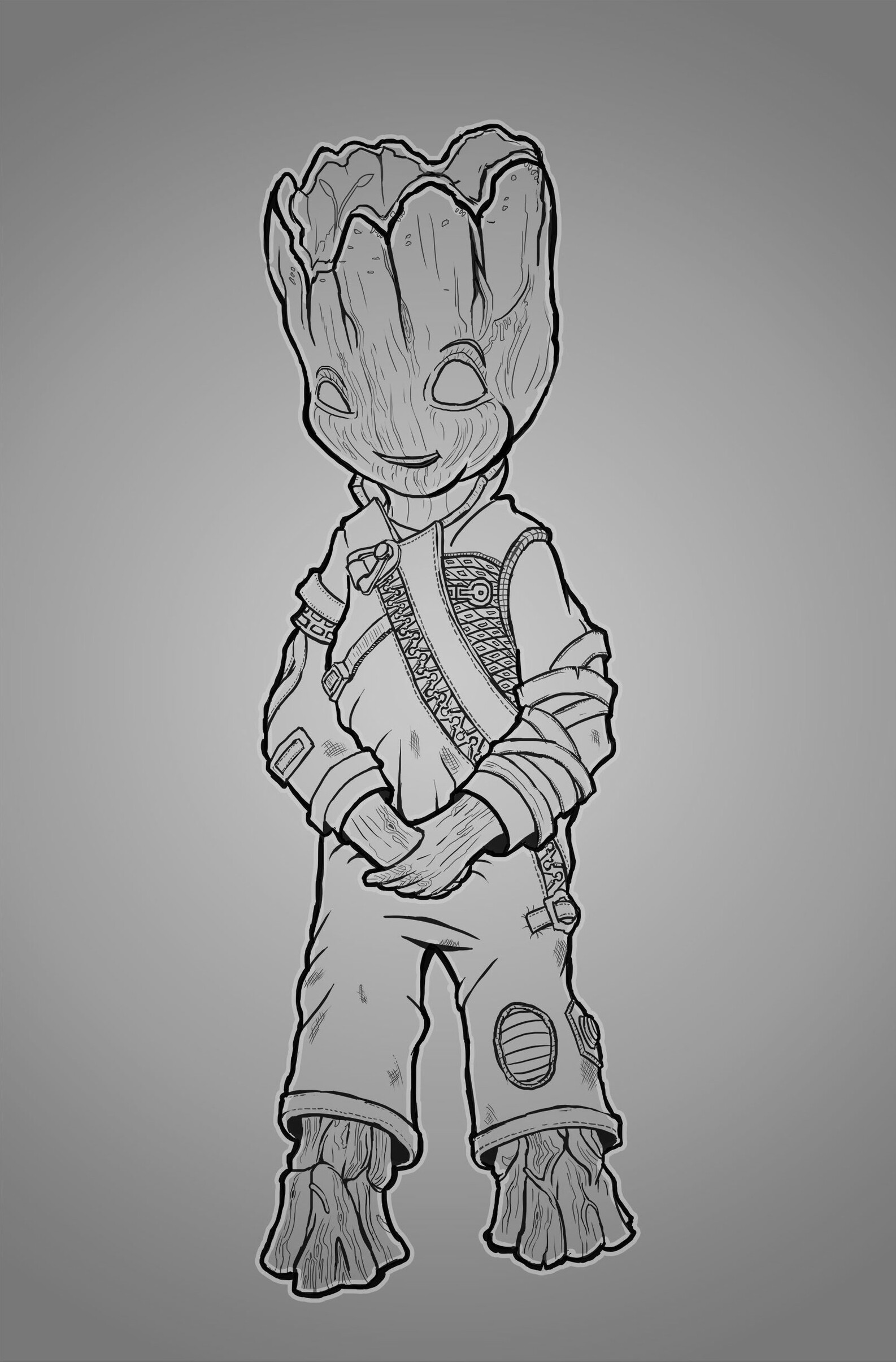 groot coloring picture