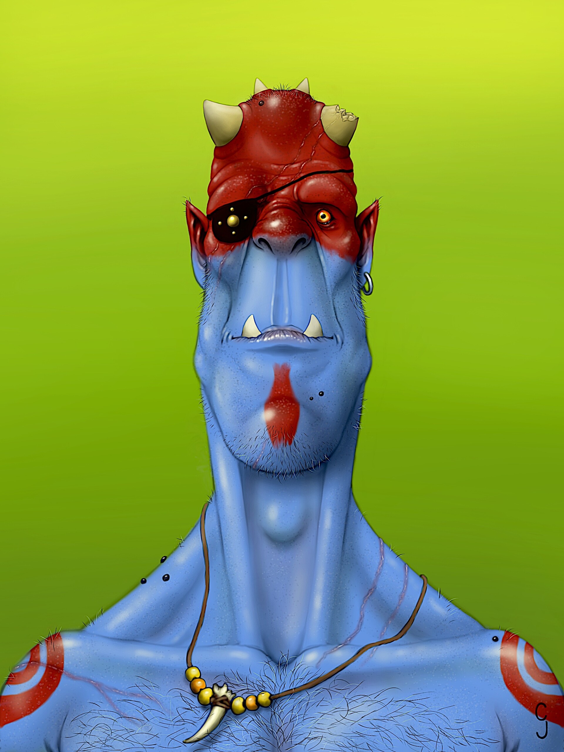 ArtStation - One-eye Oog —from the island of Nomanisan and sailor of ...