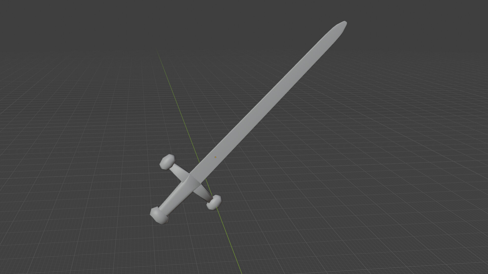 Georgia Bushell - Basic Medieval Sword 3D Model (Fully textured)