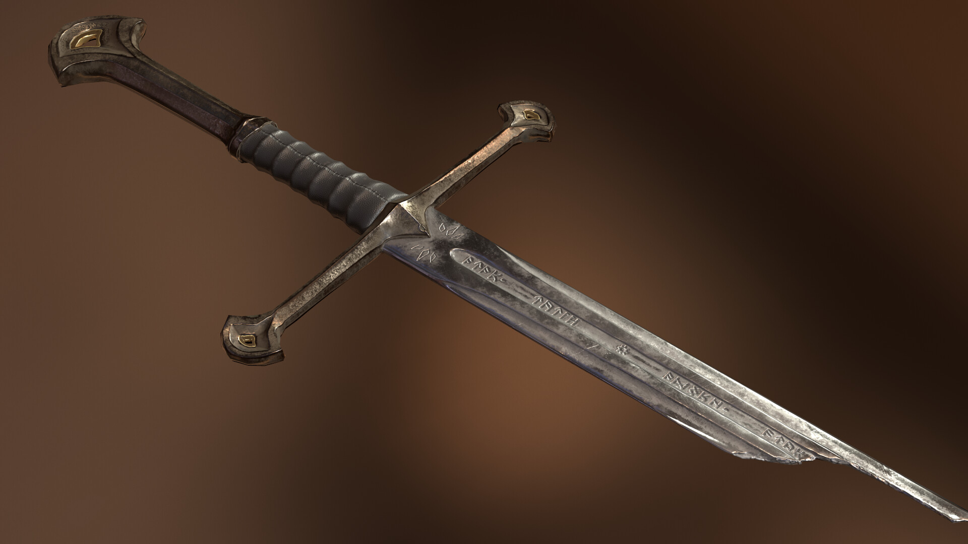 ArtStation - Andúril, sword of King Elessar