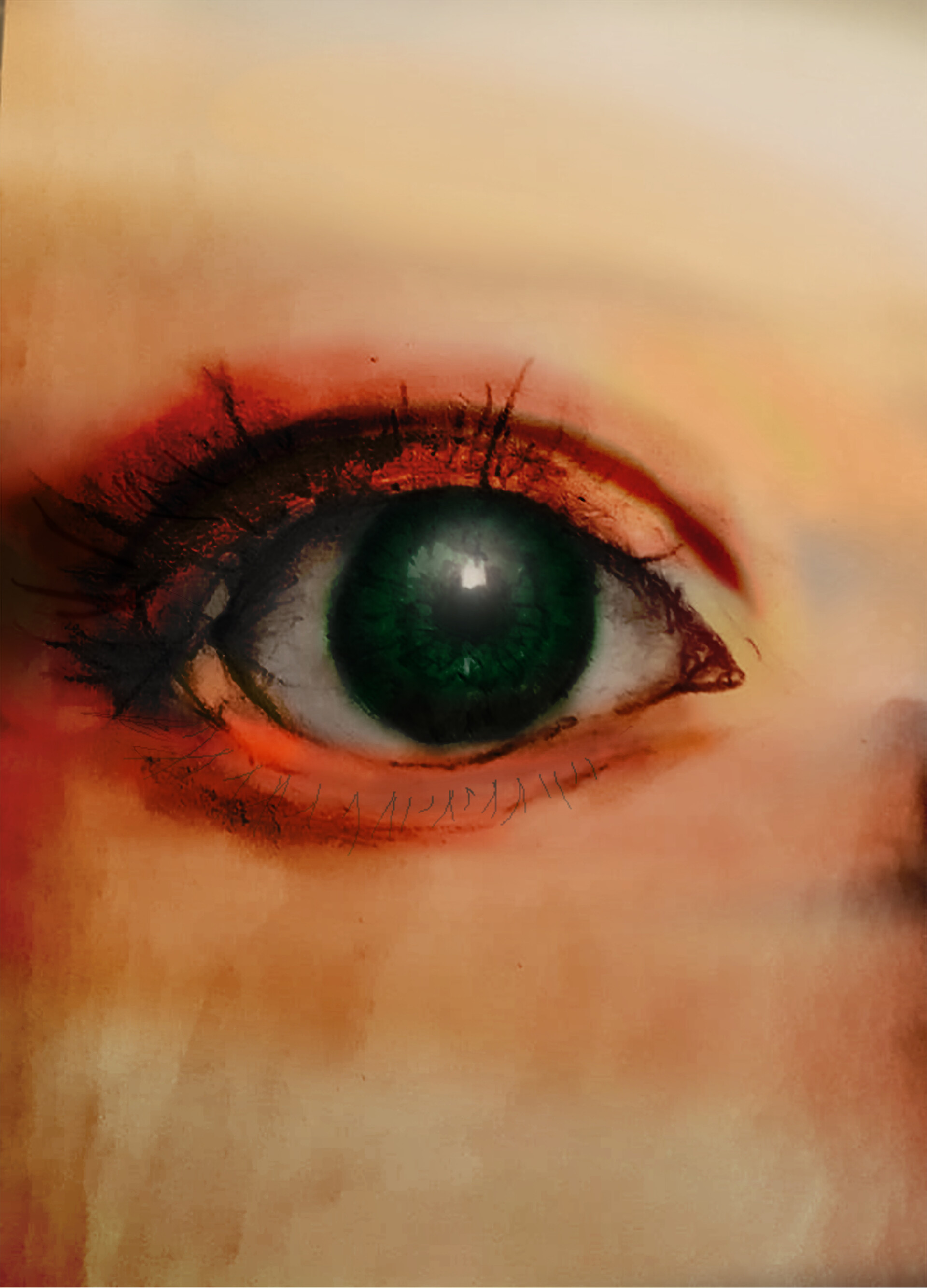ArtStation - Eye painting