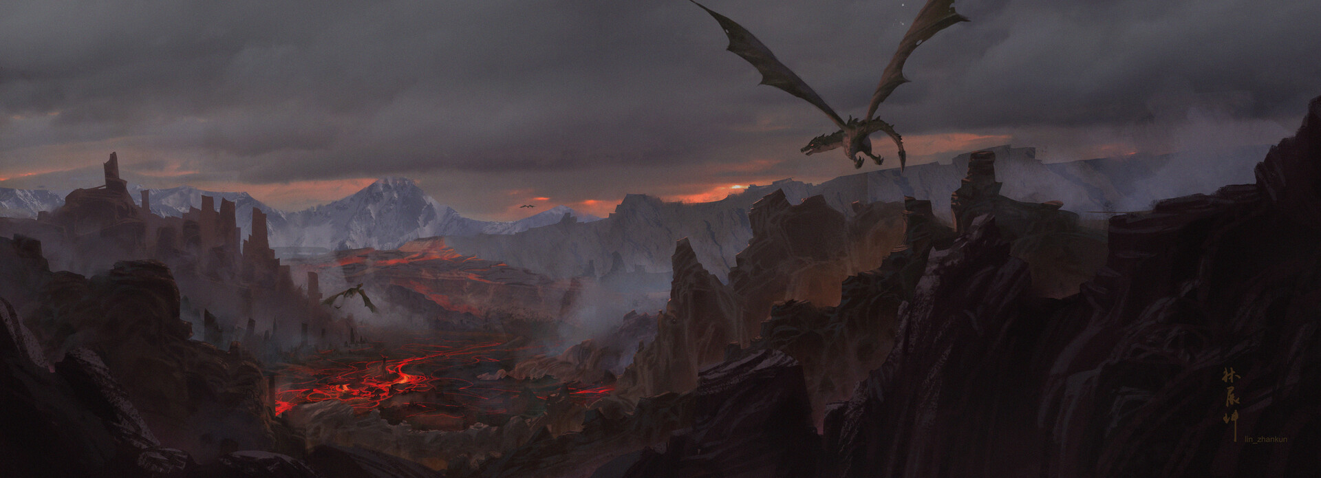 ArtStation - Lava rift valley