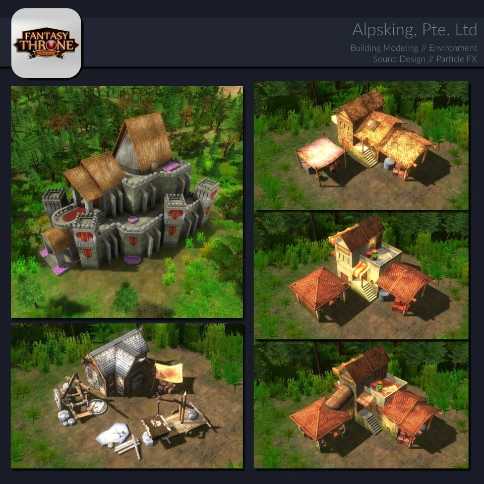 ArtStation - Fantasy Throme (Mobile game assets)