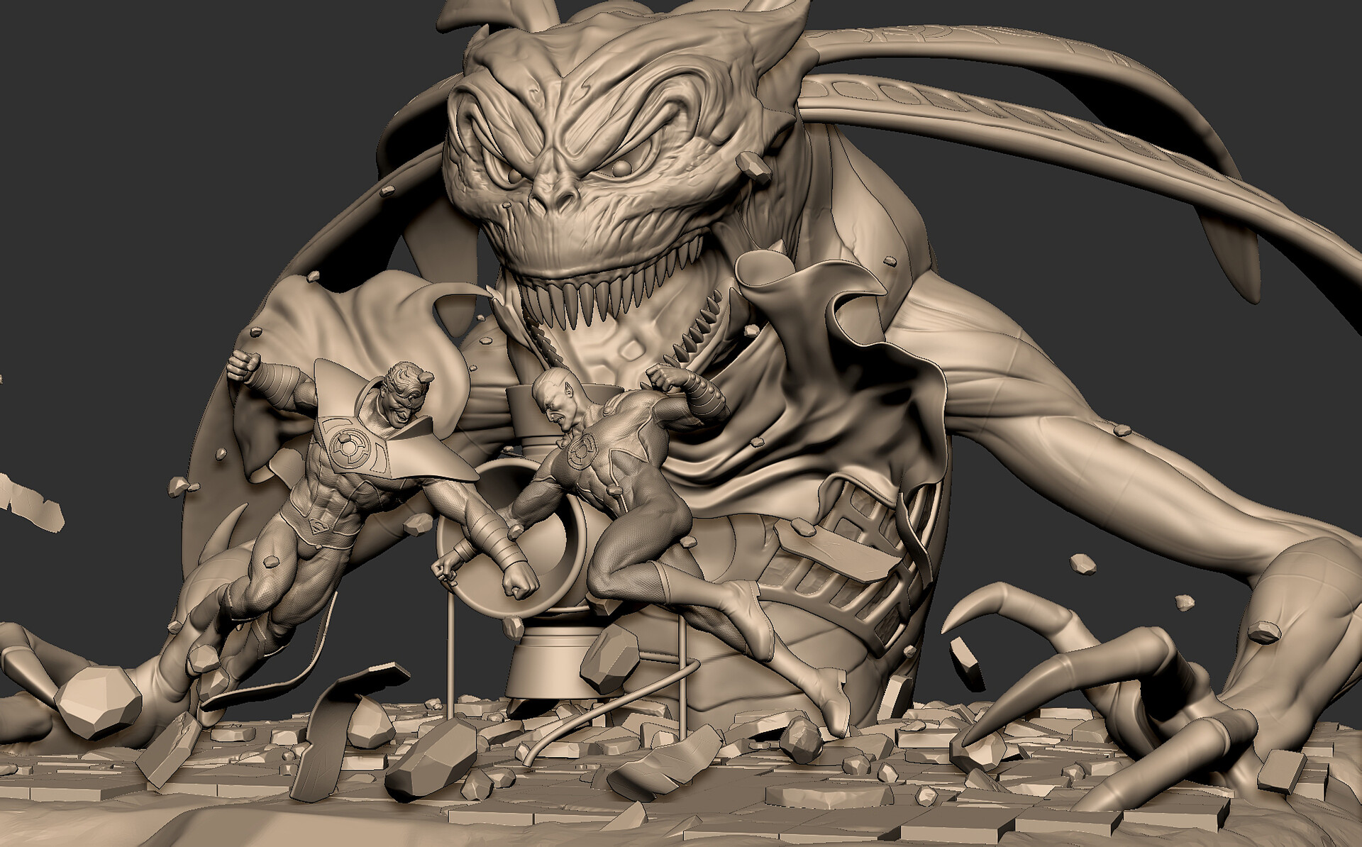 Diep Duong Van - SINESTRO VS PARALLAX DC COMICS FANART