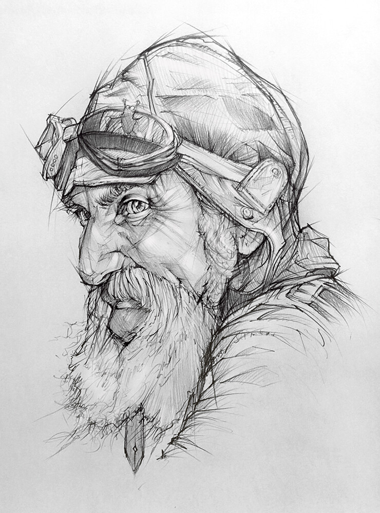 ArtStation - pencil drawing portrait Toh-Yasu藤保 #026
