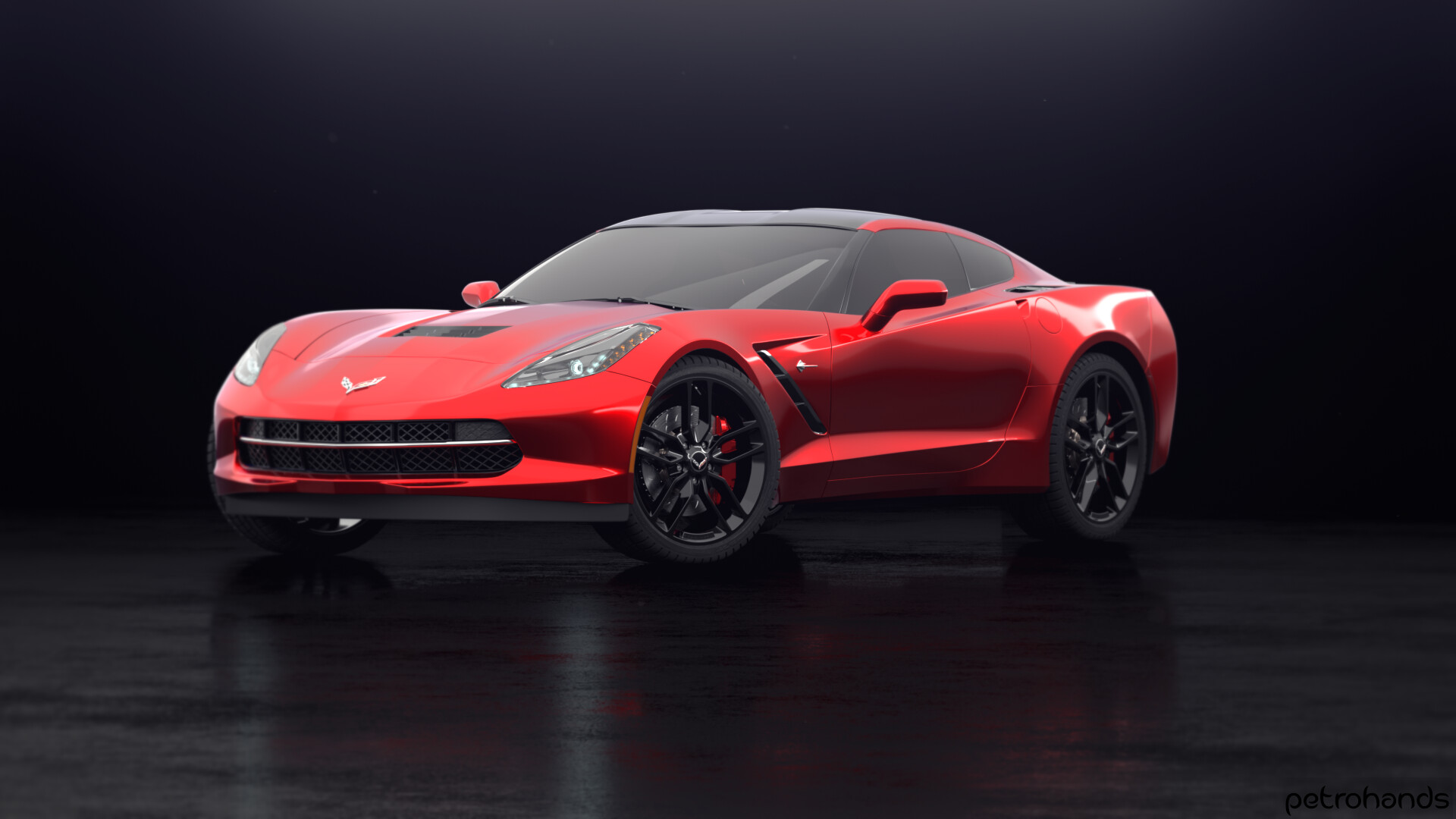 ArtStation - corvette car