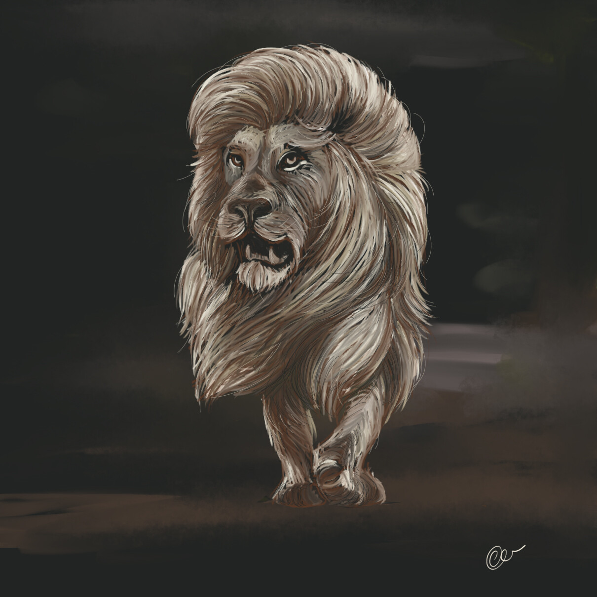 ArtStation - Lion 45 Min Speed Drawing