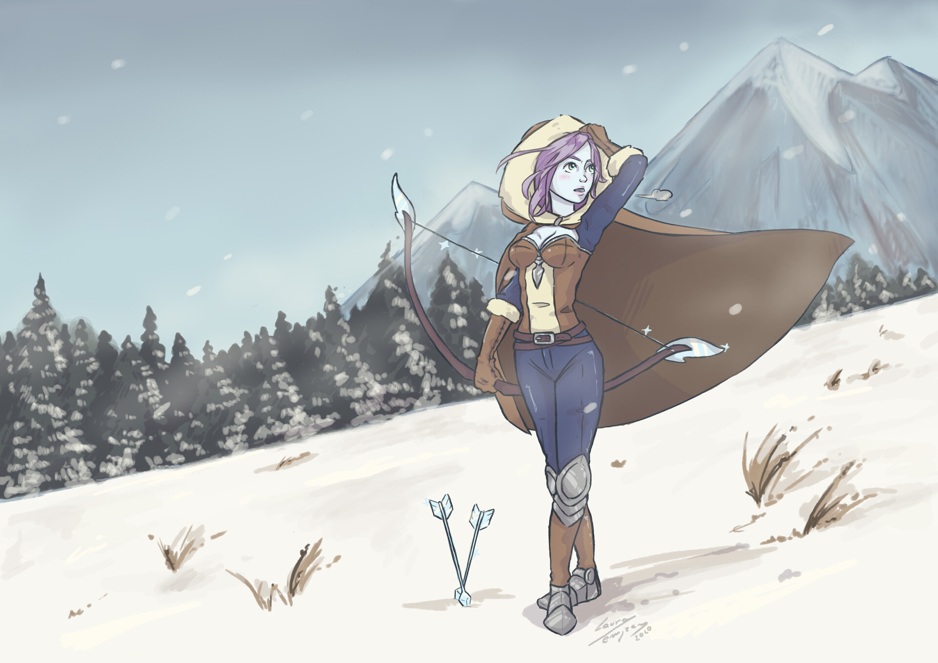 ArtStation - Skadi goddess of winter