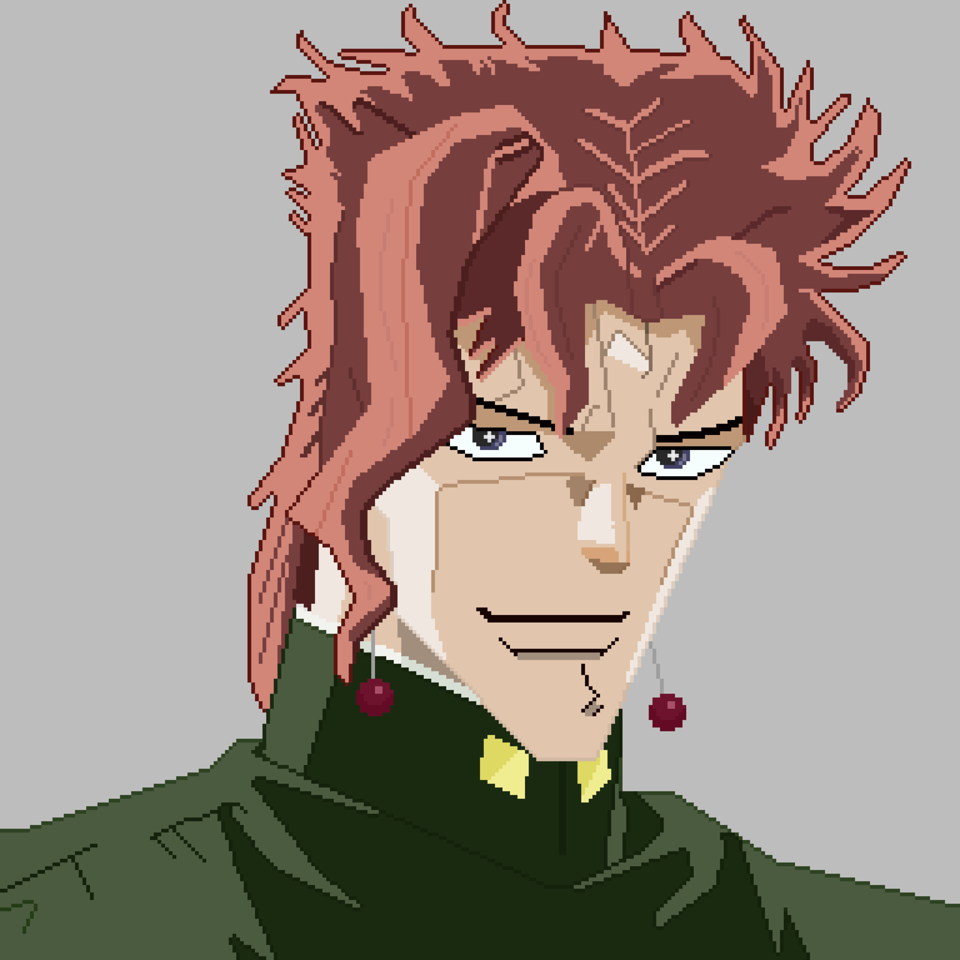 ArtStation - Kakyoin Pixel Art from "JoJo's Bizarre Adventure: Stardust ...