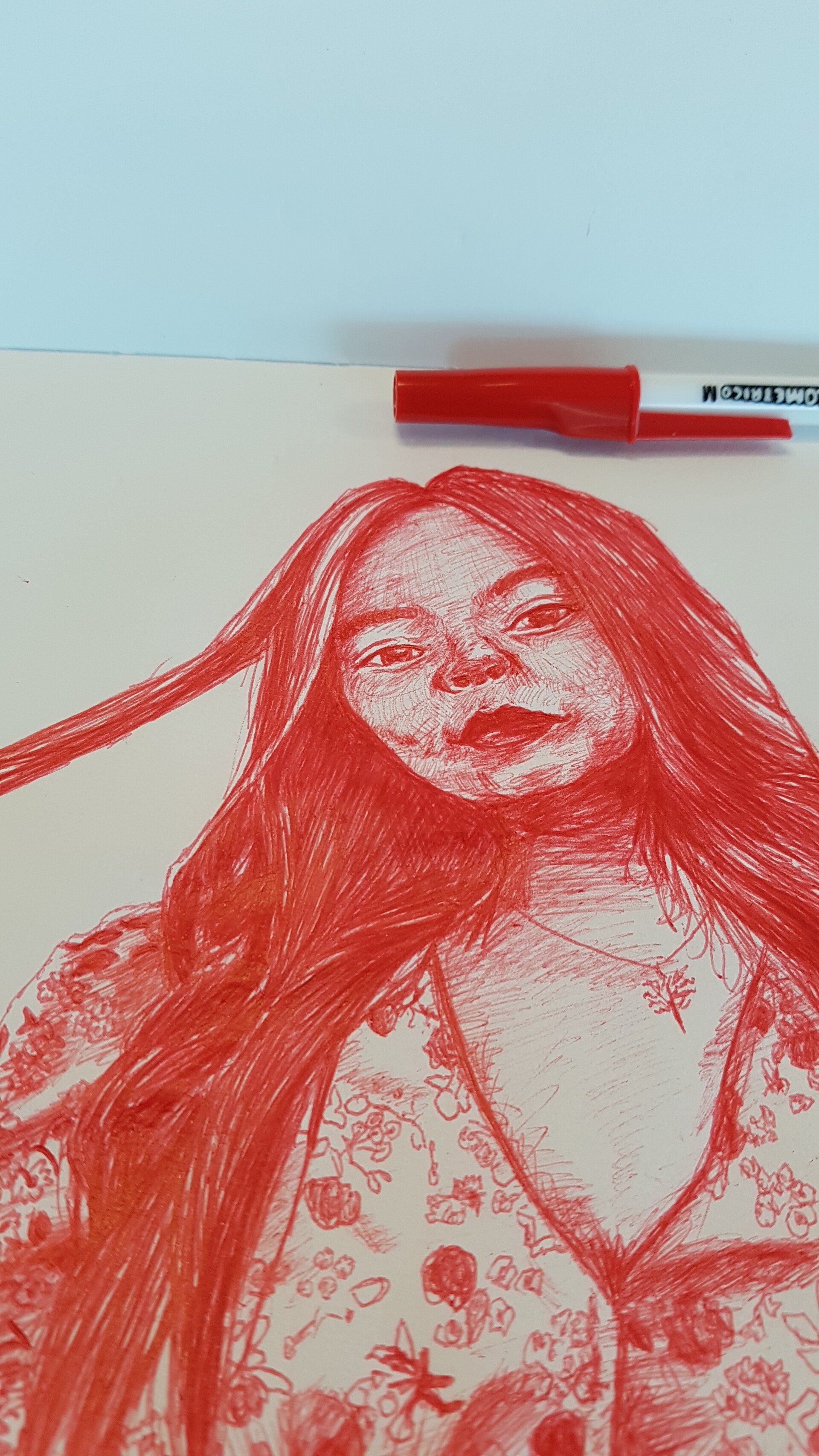 ArtStation - Self Portrait: Traditional Drawing