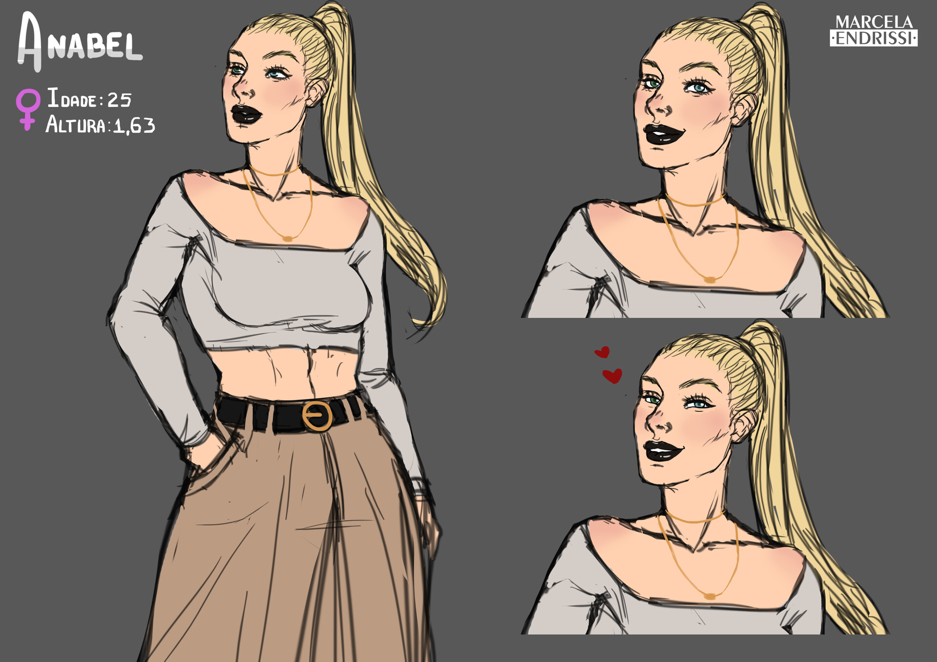 ArtStation - Anabel - Original Character (sketch)