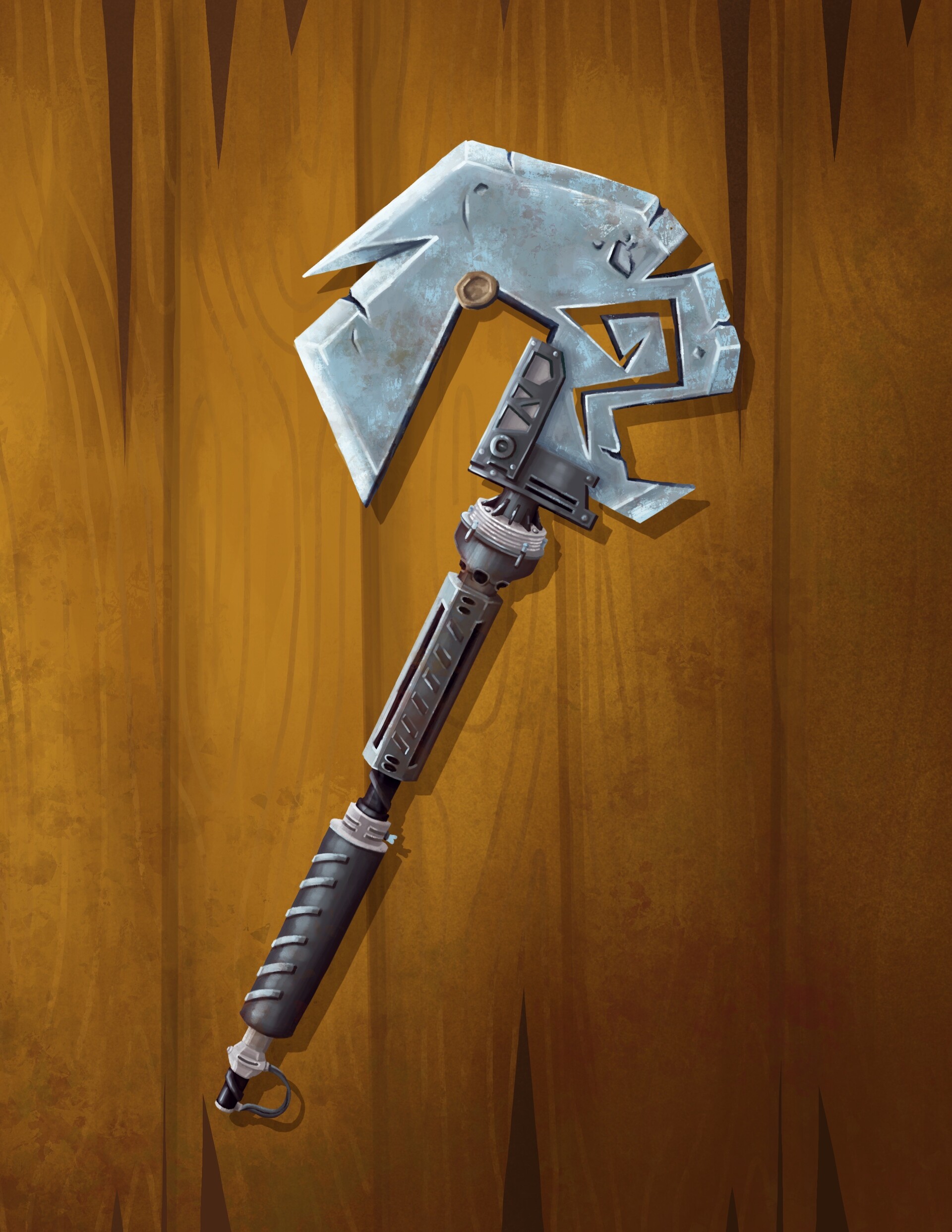 ArtStation - Axe Scythe Weapon Design