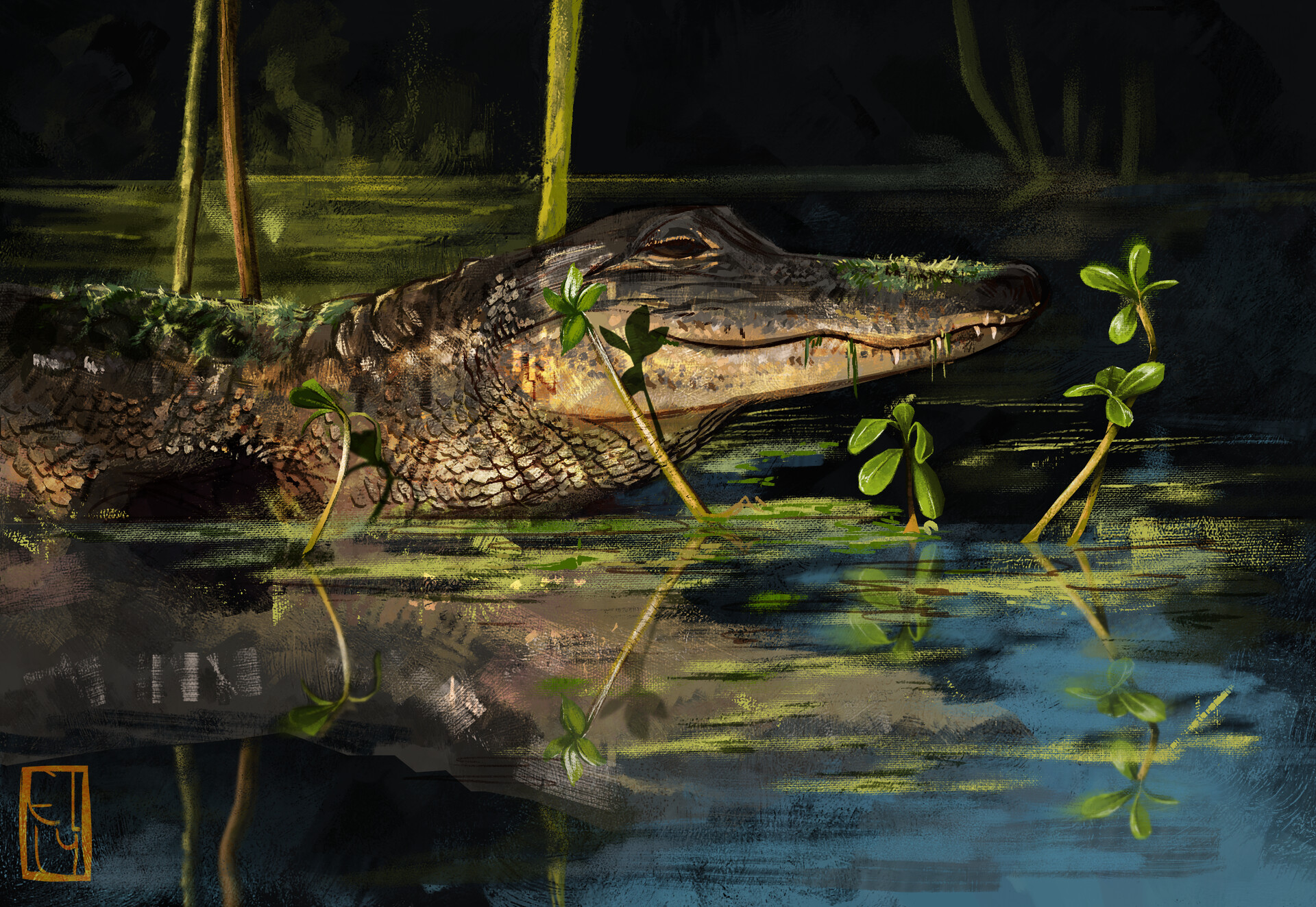 ArtStation - Alligator Photo Study