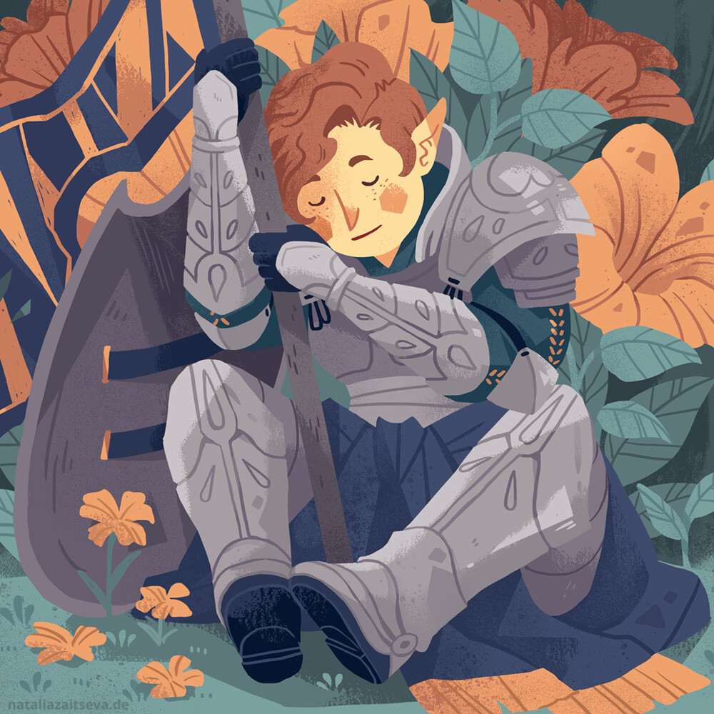 ArtStation - Sleepy Knight, Natalia Zaitseva