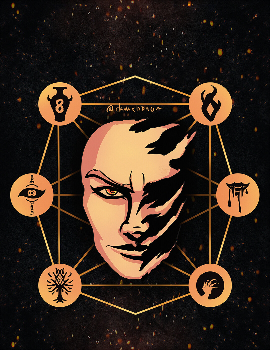 ArtStation - Cursed Classes Cover + Icons