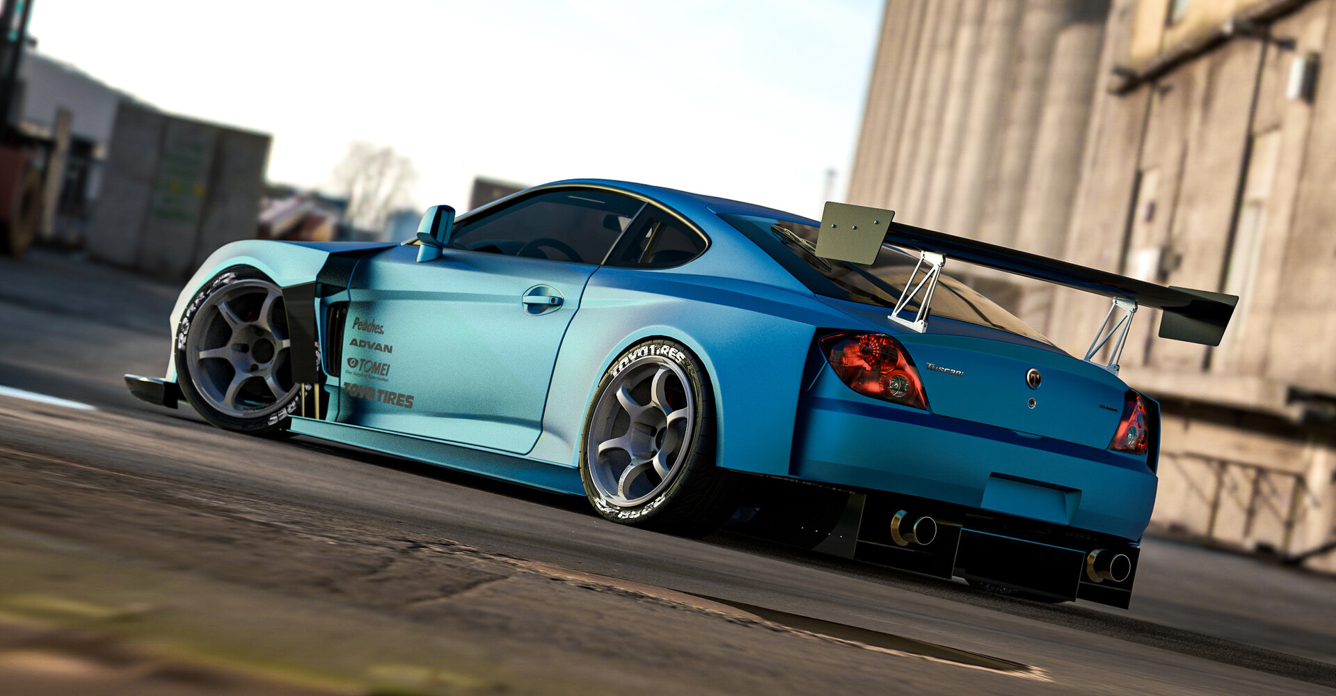 BRIAN KIM DESIGNS - Hyundai Tiburon Tuscani Wide Bodykit Concept.