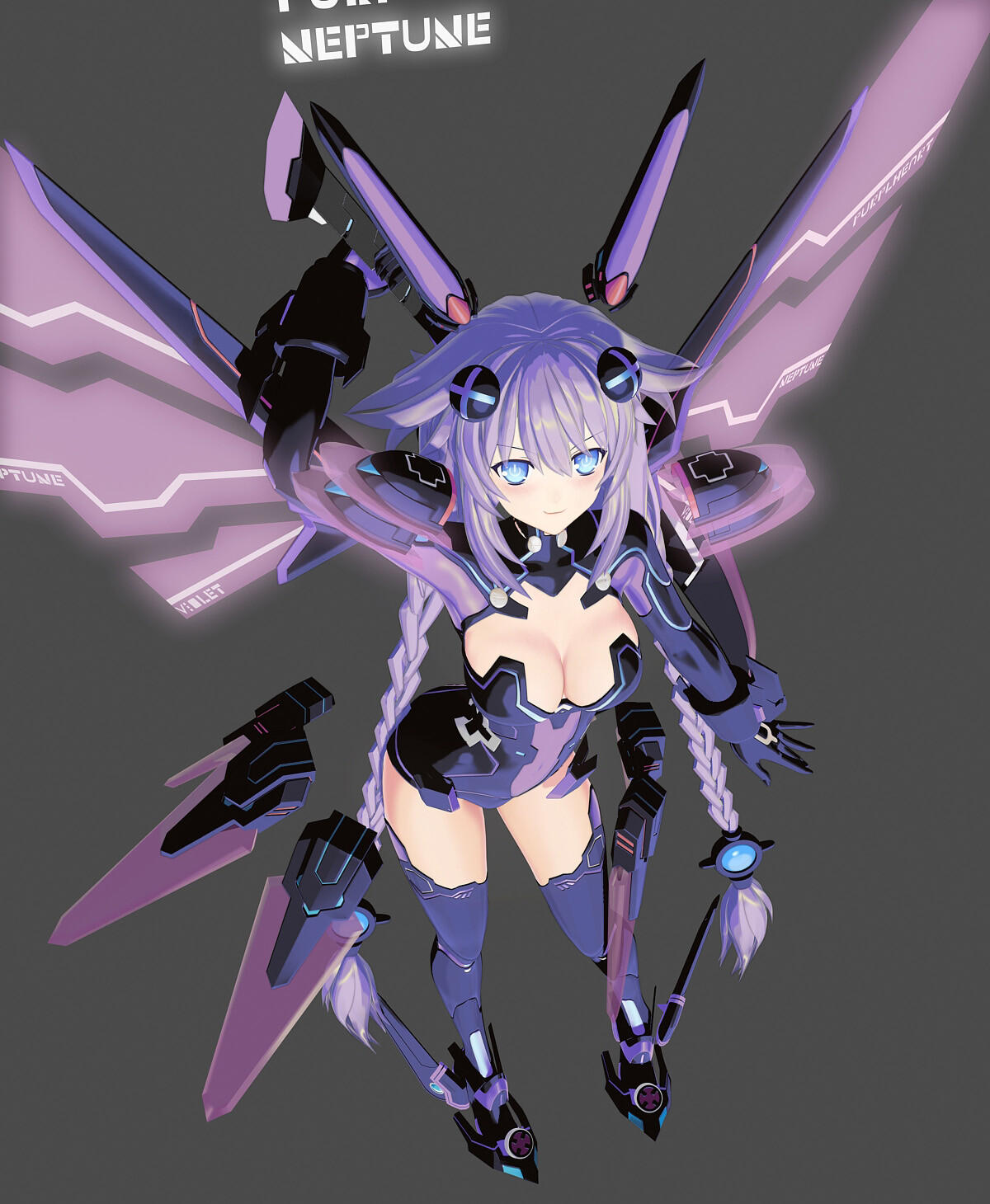hyperdimension neptunia neptune render