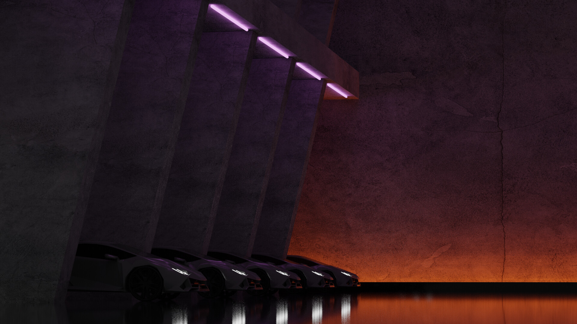 ArtStation - Cars in neon