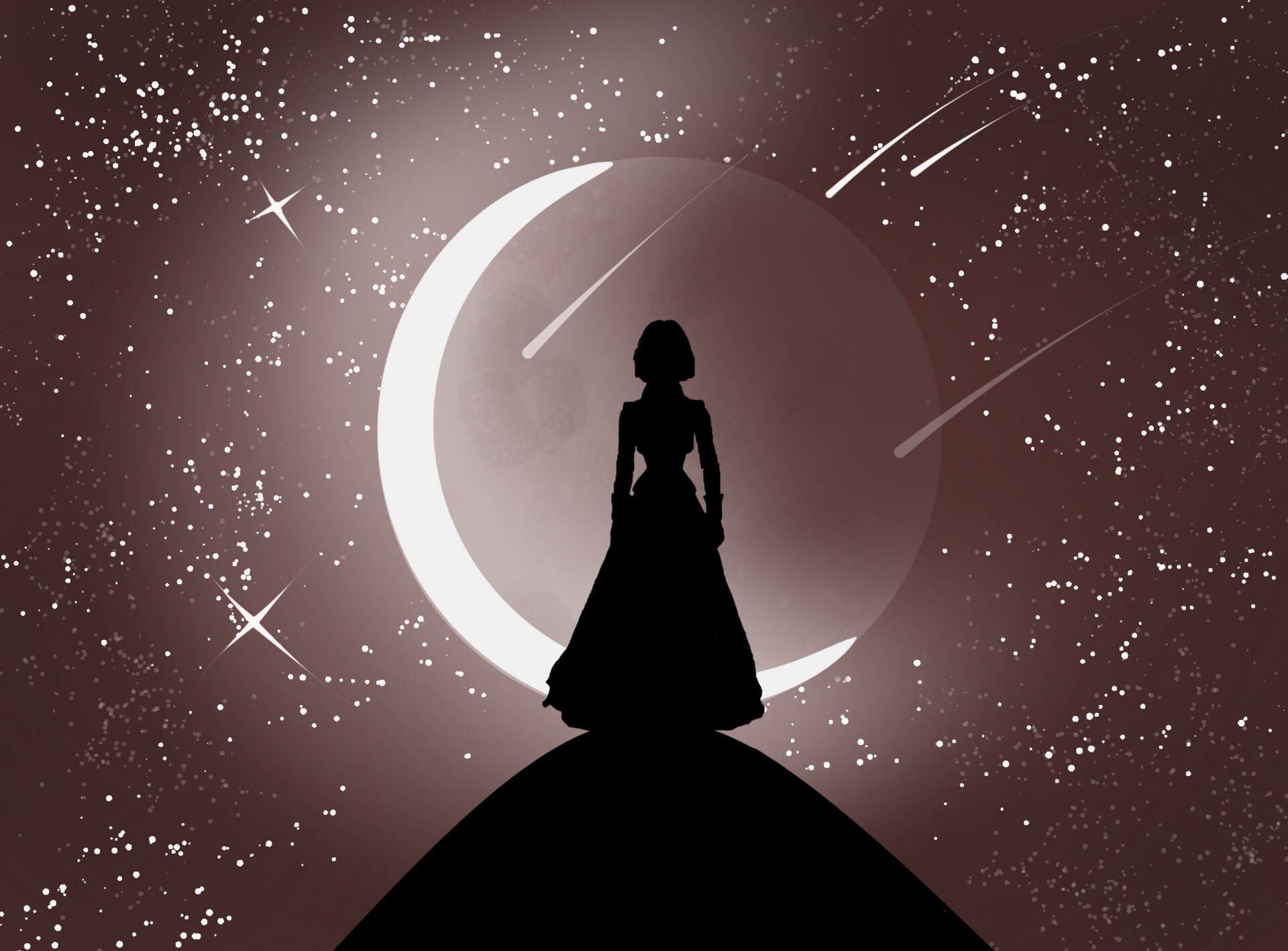 ArtStation - Princess In The Dark Side Of The Night