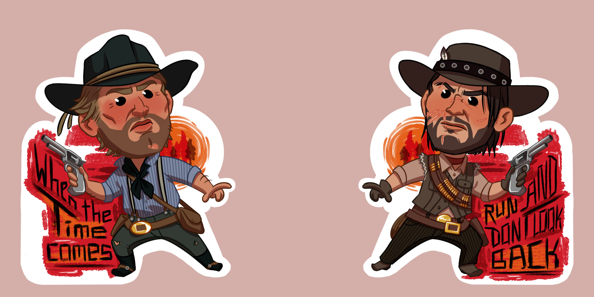 ArtStation - Red Dead Redemption chibis