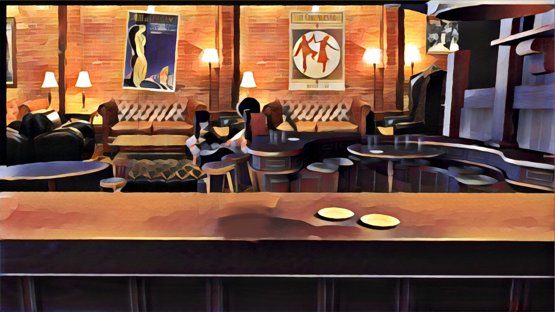 1920s speakeasy background